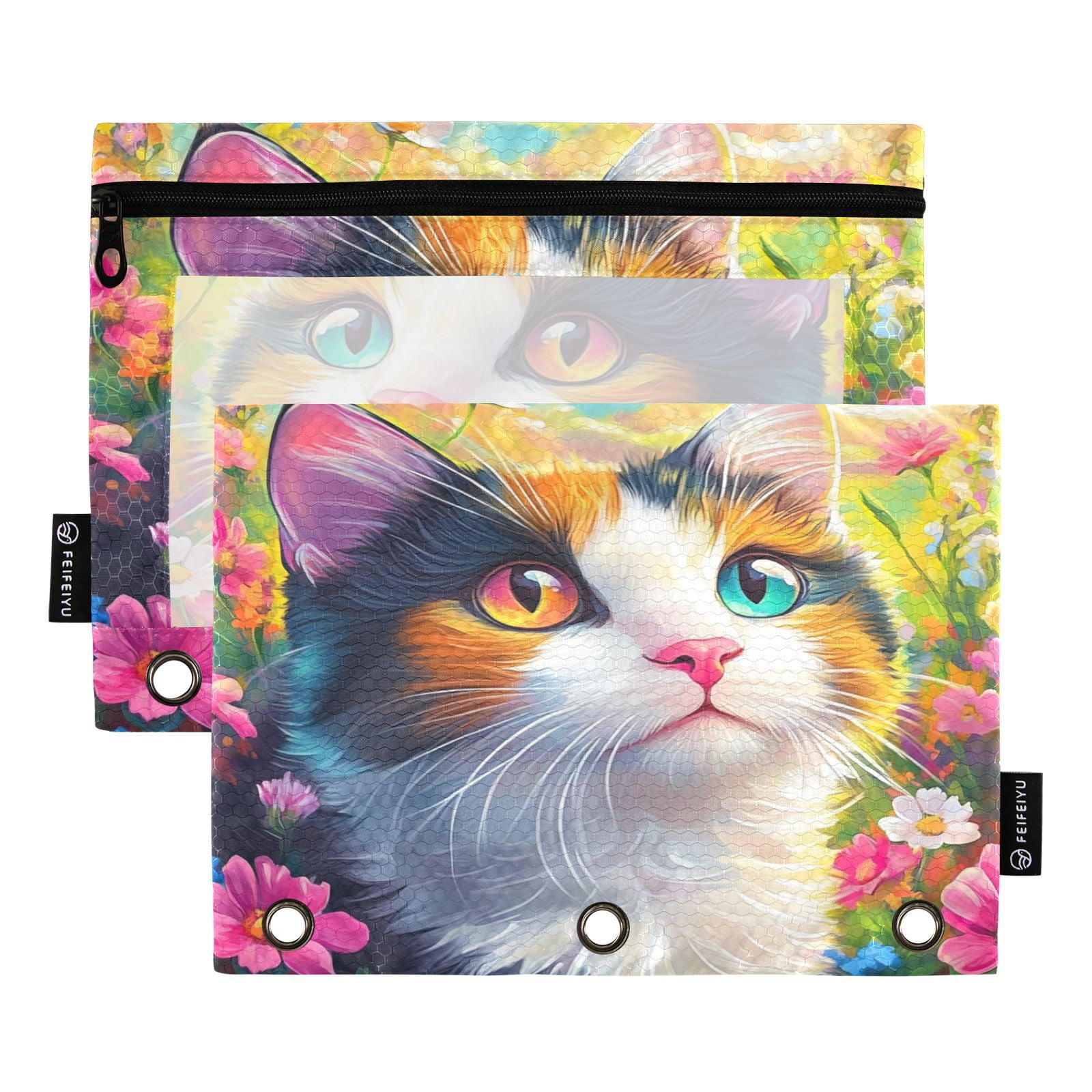 Flip File Folder Binder Pouches Set of 2 Water Resistant Durable ...