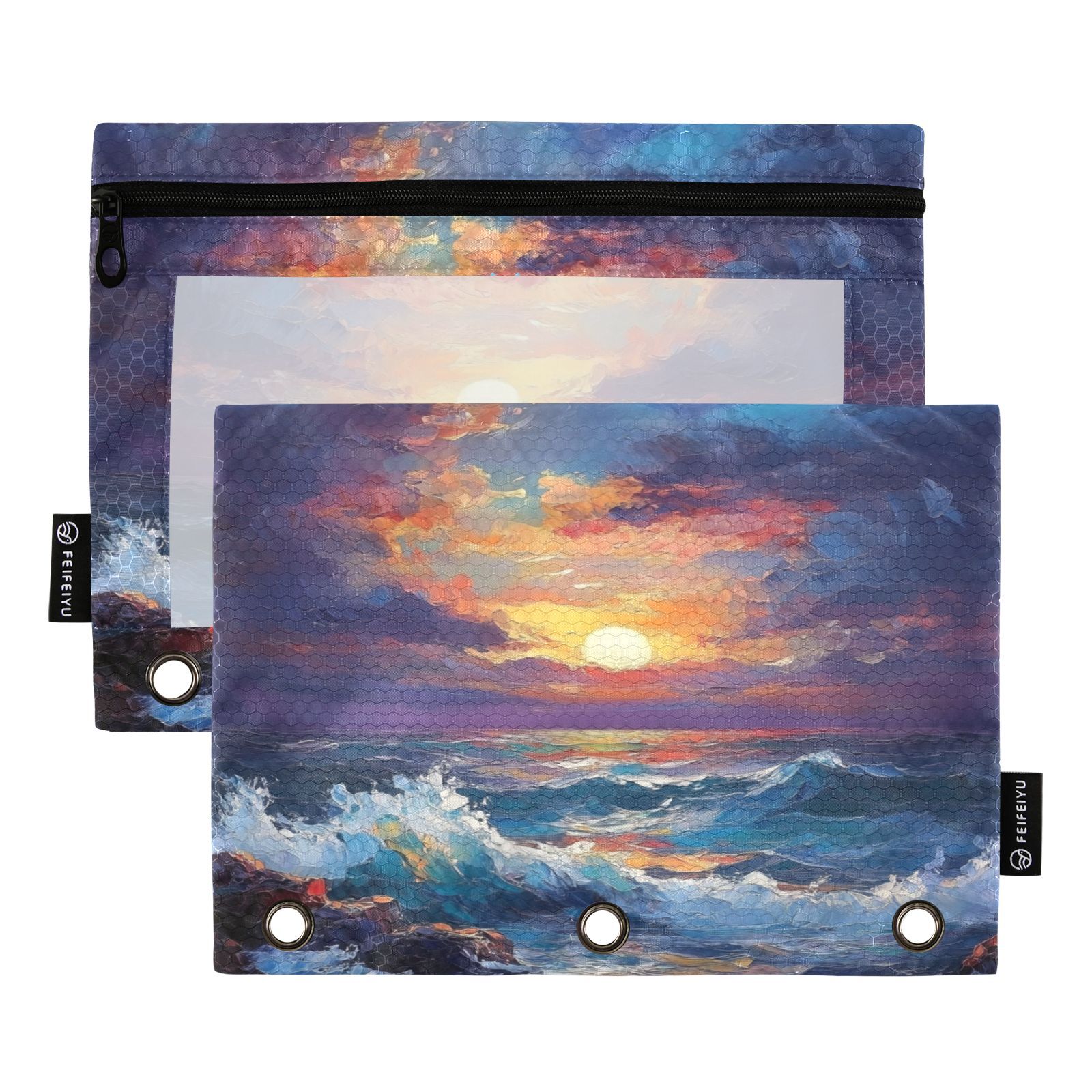 Flip File Folder Binder Pouches Set of 2 Water Resistant Durable ...