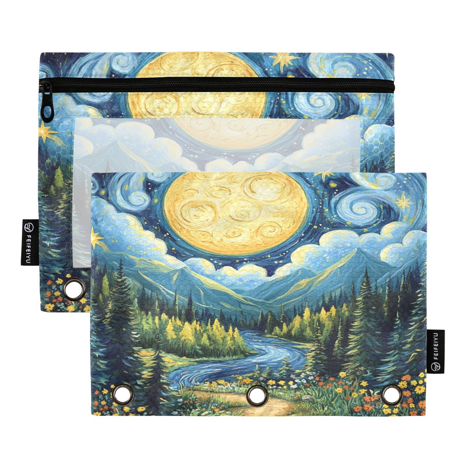 Flip File Folder Binder Pouches Set of 2 Water Resistant Durable ...