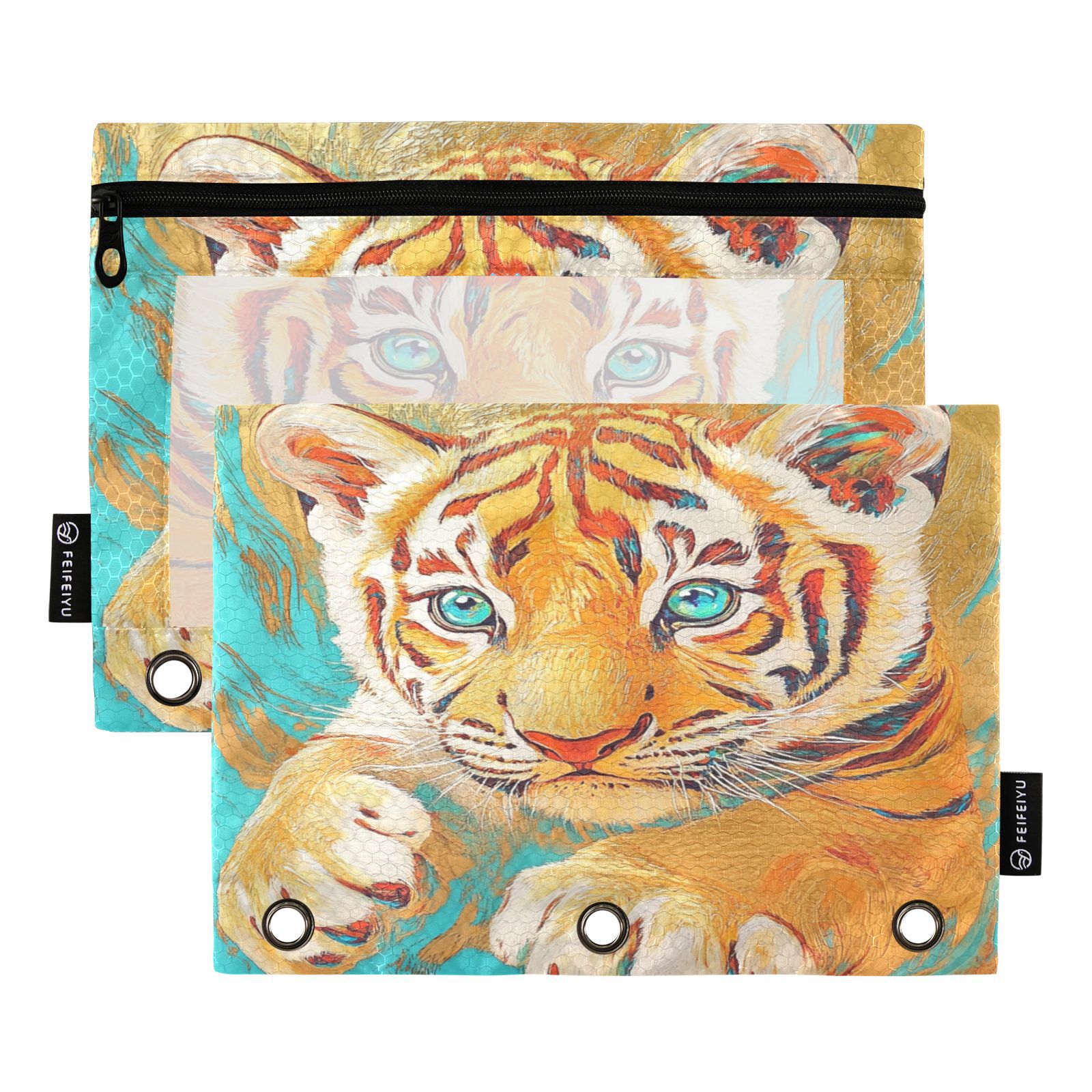 Flip File Folder Binder Pouches Set of 2 Water Resistant Durable ...
