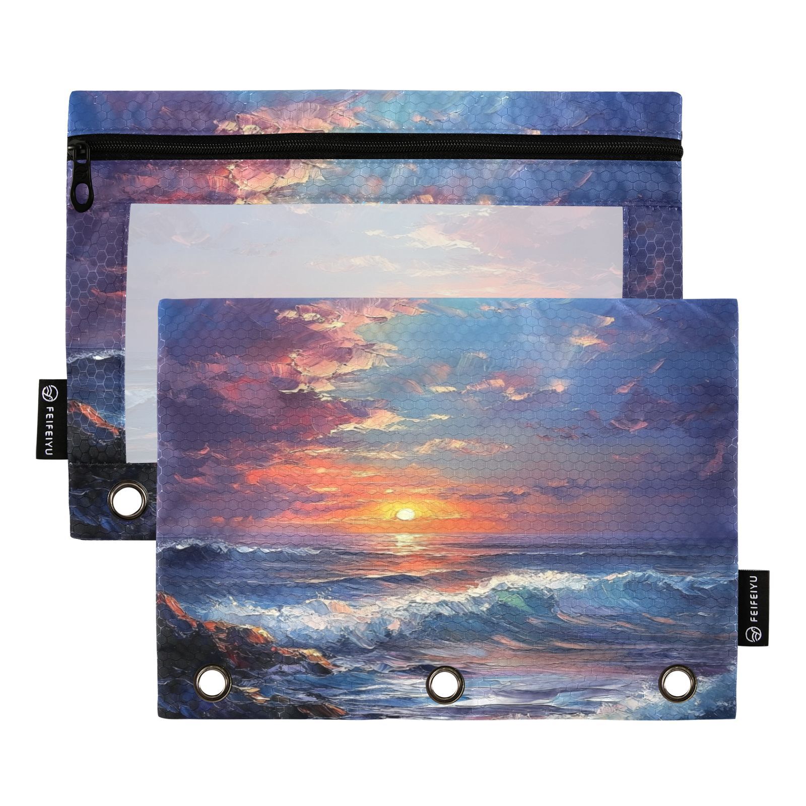 Flip File Folder Binder Pouches Set of 2 Water Resistant Durable ...