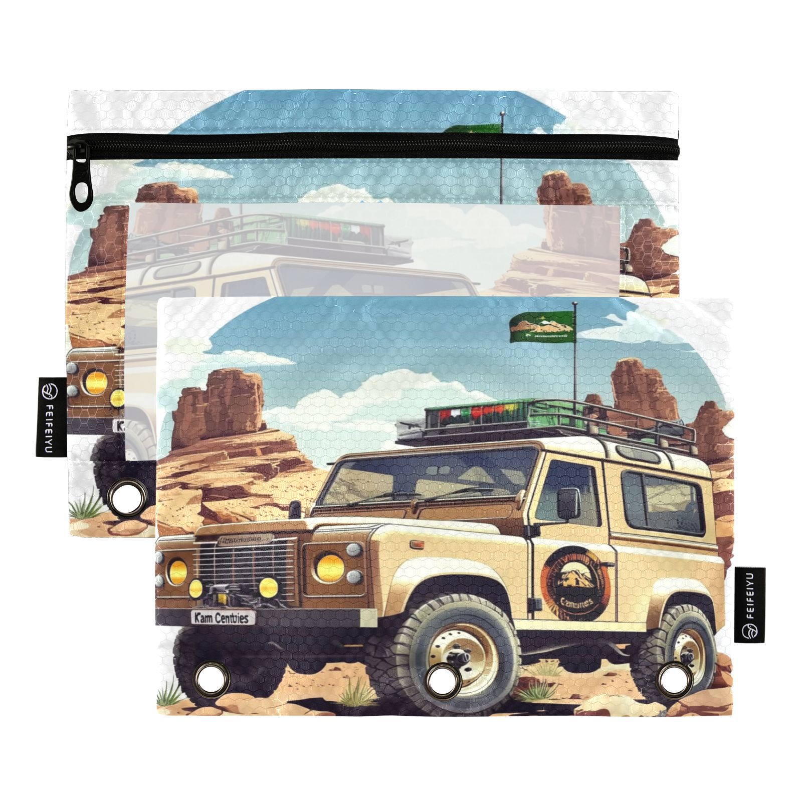 Flip File Folder Binder Pouches Set of 2 Water Resistant Durable ...