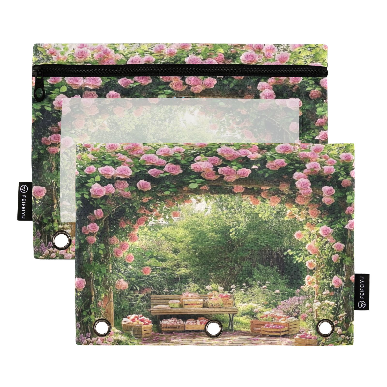 Flip File Folder Binder Pouches Set of 2 Water Resistant Durable ...