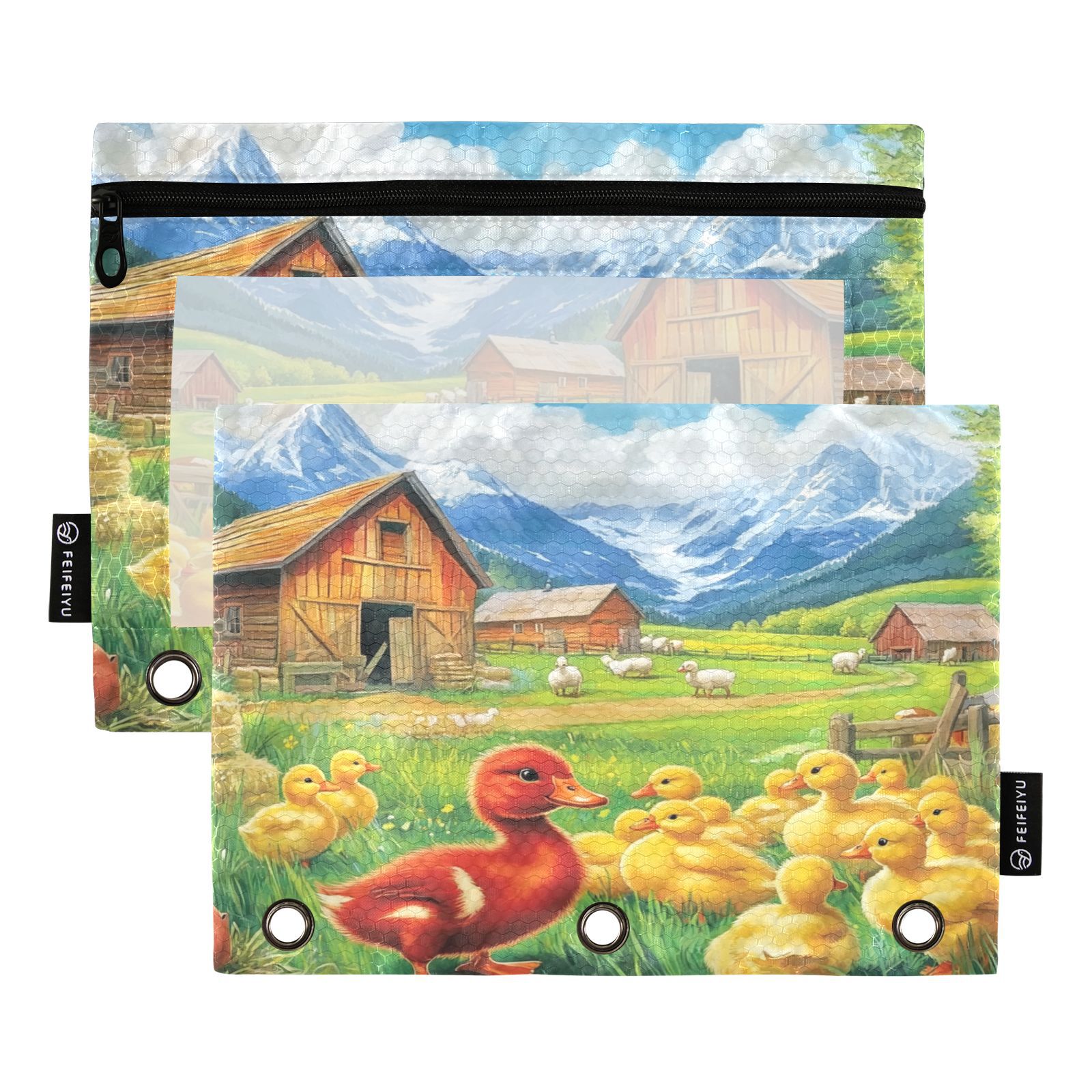 Flip File Folder Binder Pouches Set of 2 Water Resistant Durable ...