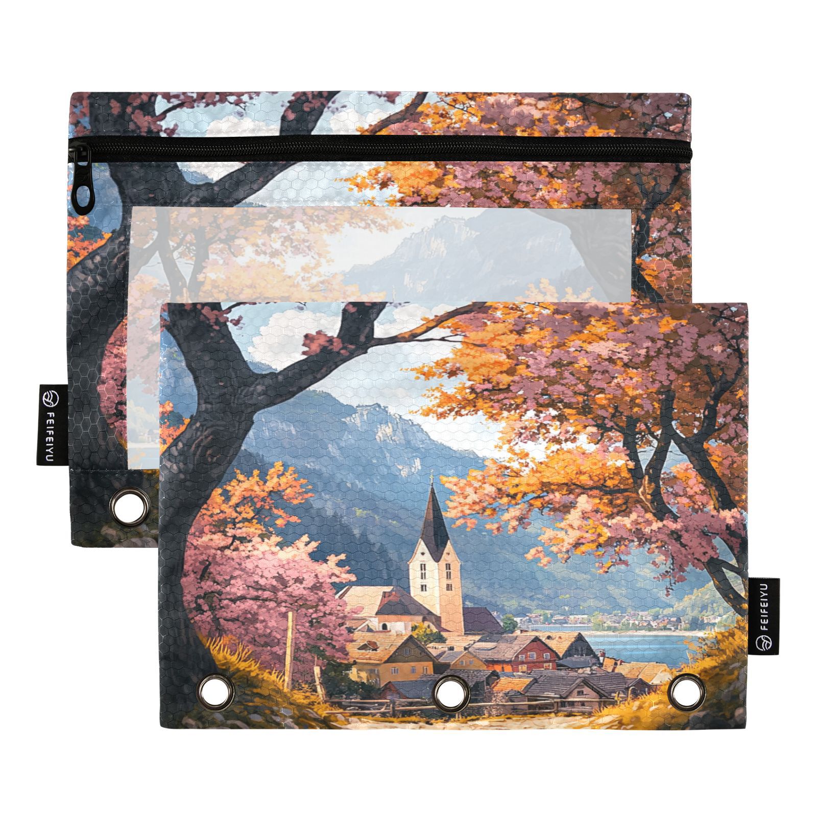 Flip File Folder Binder Pouches Set of 2 Water Resistant Durable ...