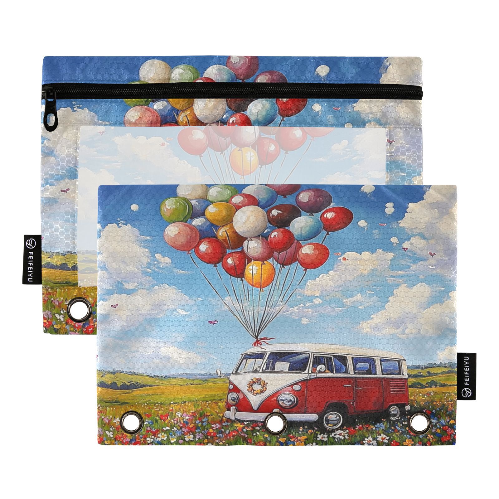 Flip File Folder Binder Pouches Set of 2 Water Resistant Durable ...