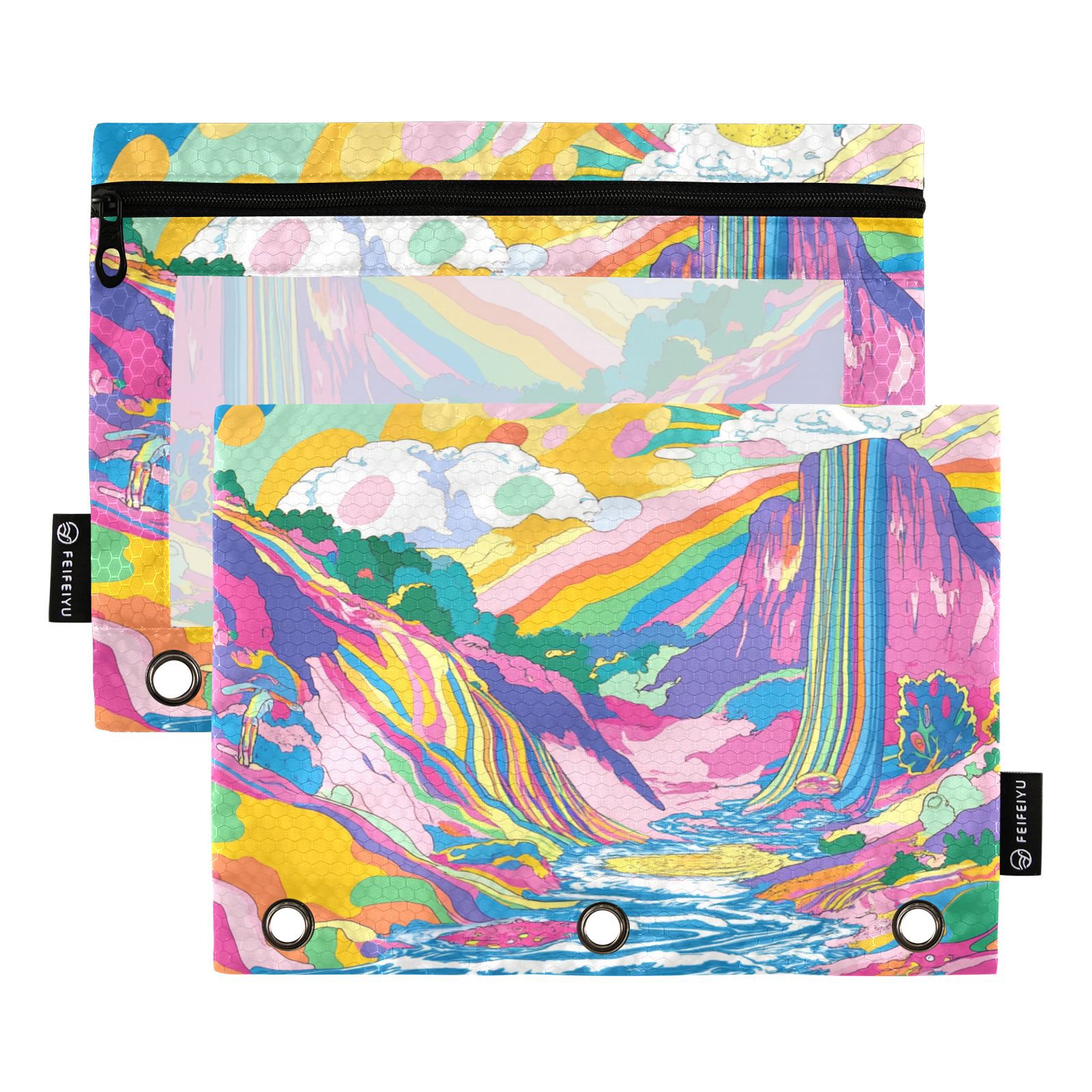 Flip File Folder Binder Pouches Set of 2 Water Resistant Durable ...