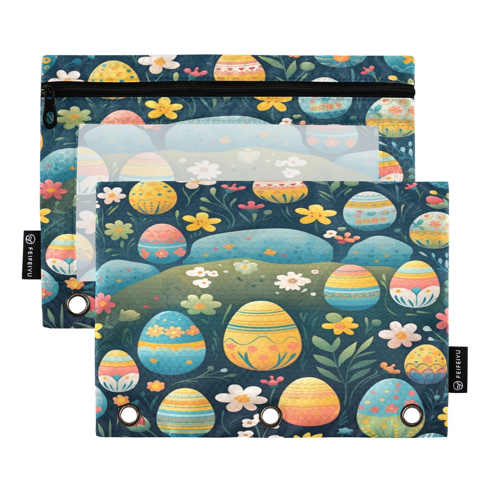 Flip File Folder Binder Pouches Set of 2 Water Resistant Durable ...