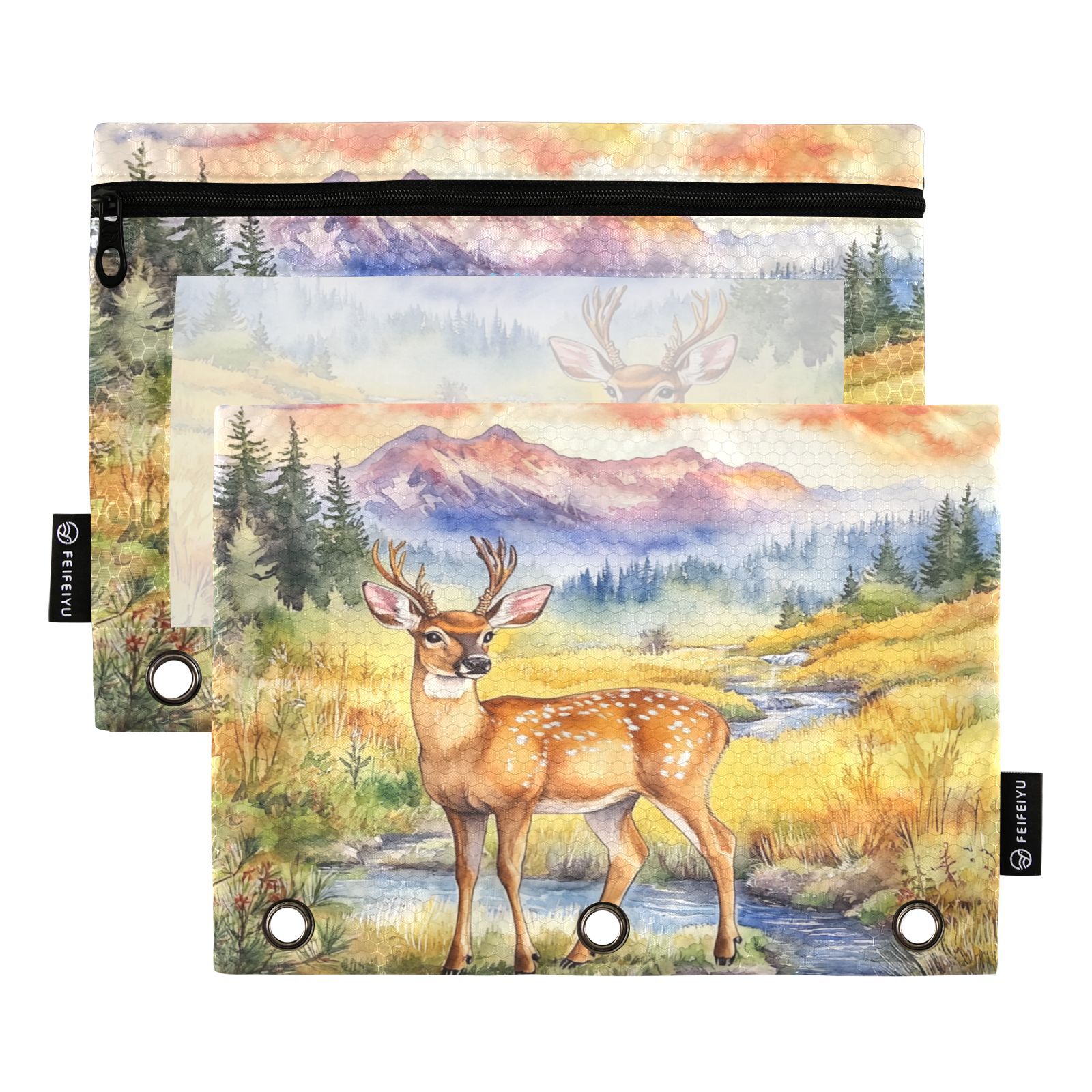 Flip File Folder Binder Pouches Set of 2 Water Resistant Durable ...