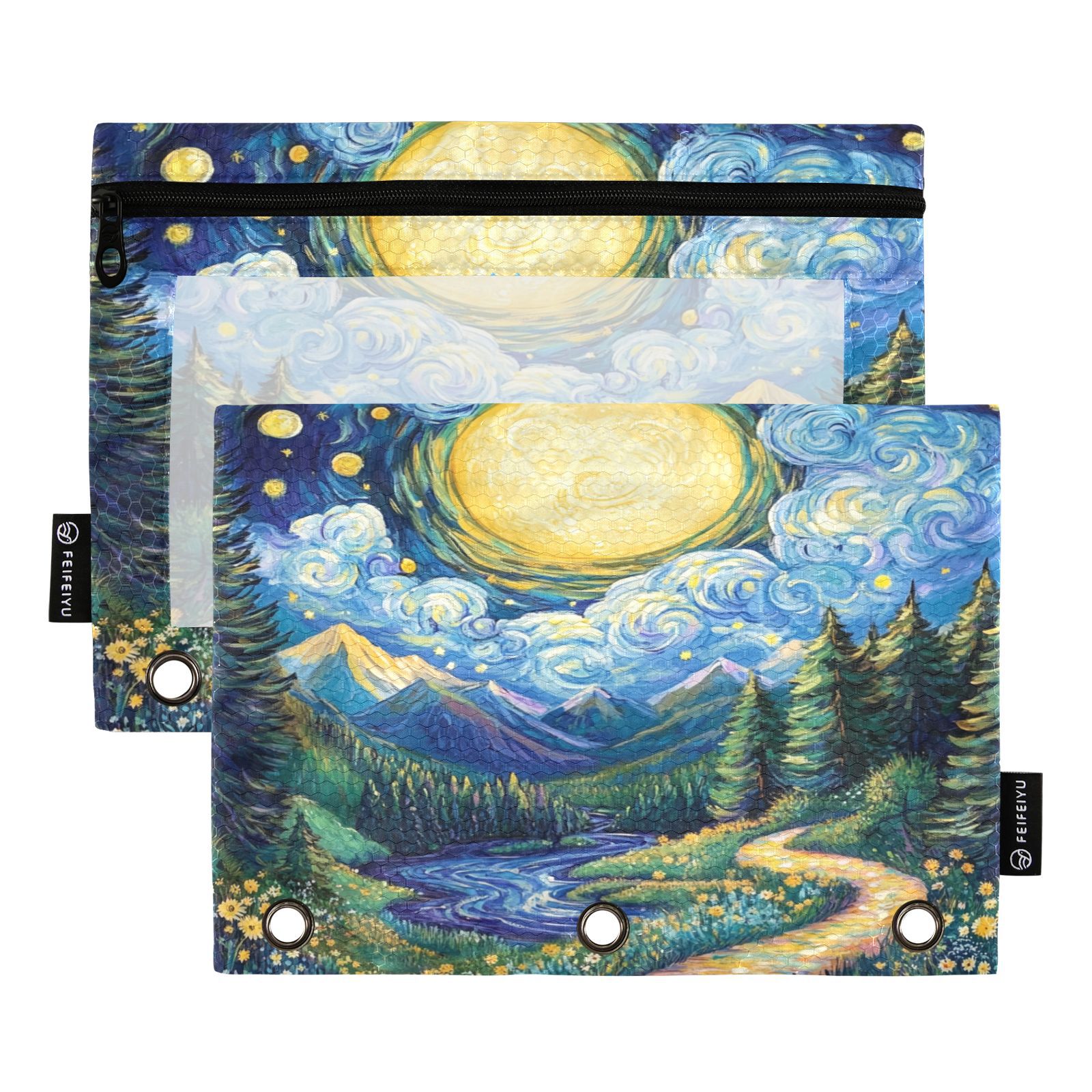 Flip File Folder Binder Pouches Set of 2 Water Resistant Durable ...