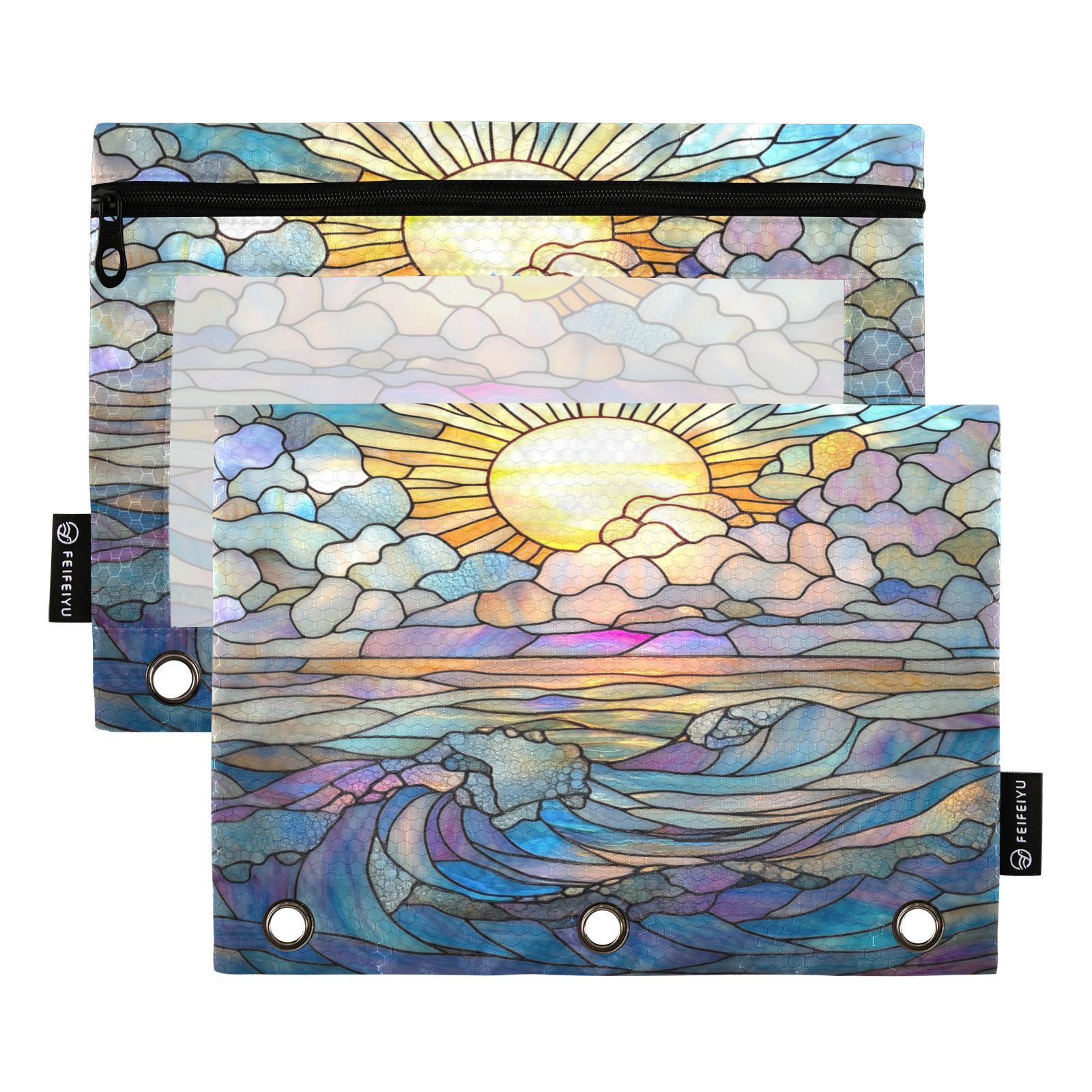 Flip File Folder Binder Pouches Set of 2 Water Resistant Durable ...