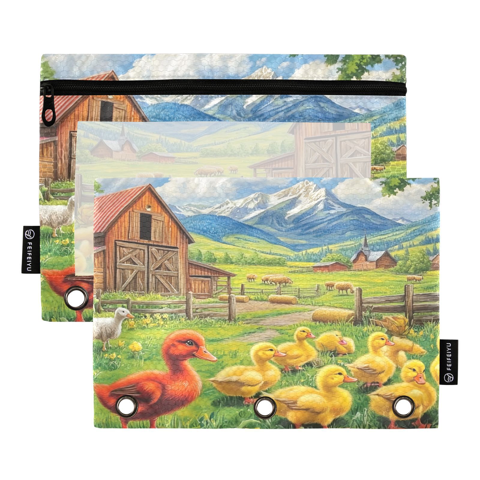 Flip File Folder Binder Pouches Set of 2 Water Resistant Durable ...