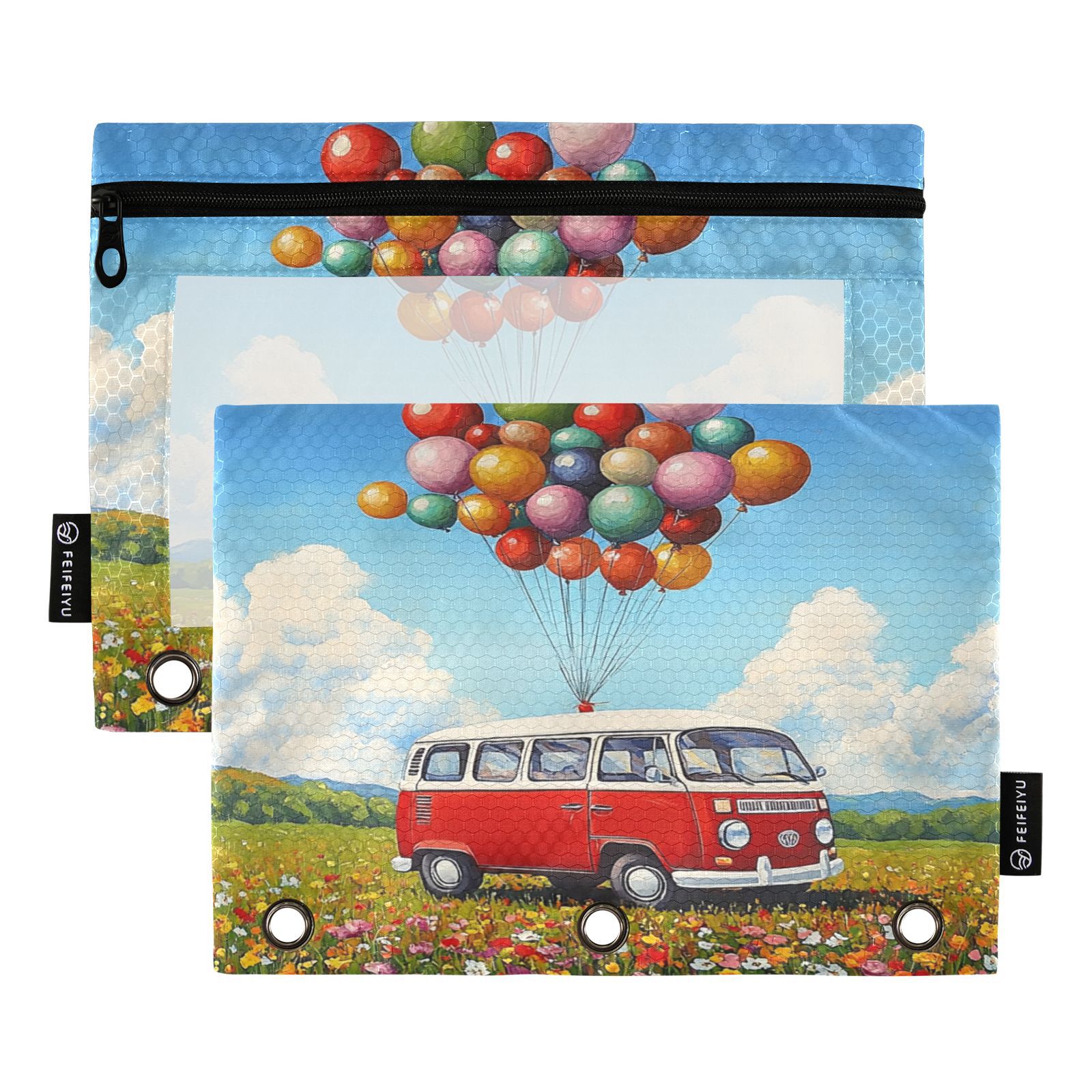 Flip File Folder Binder Pouches Set of 2 Water Resistant Durable ...