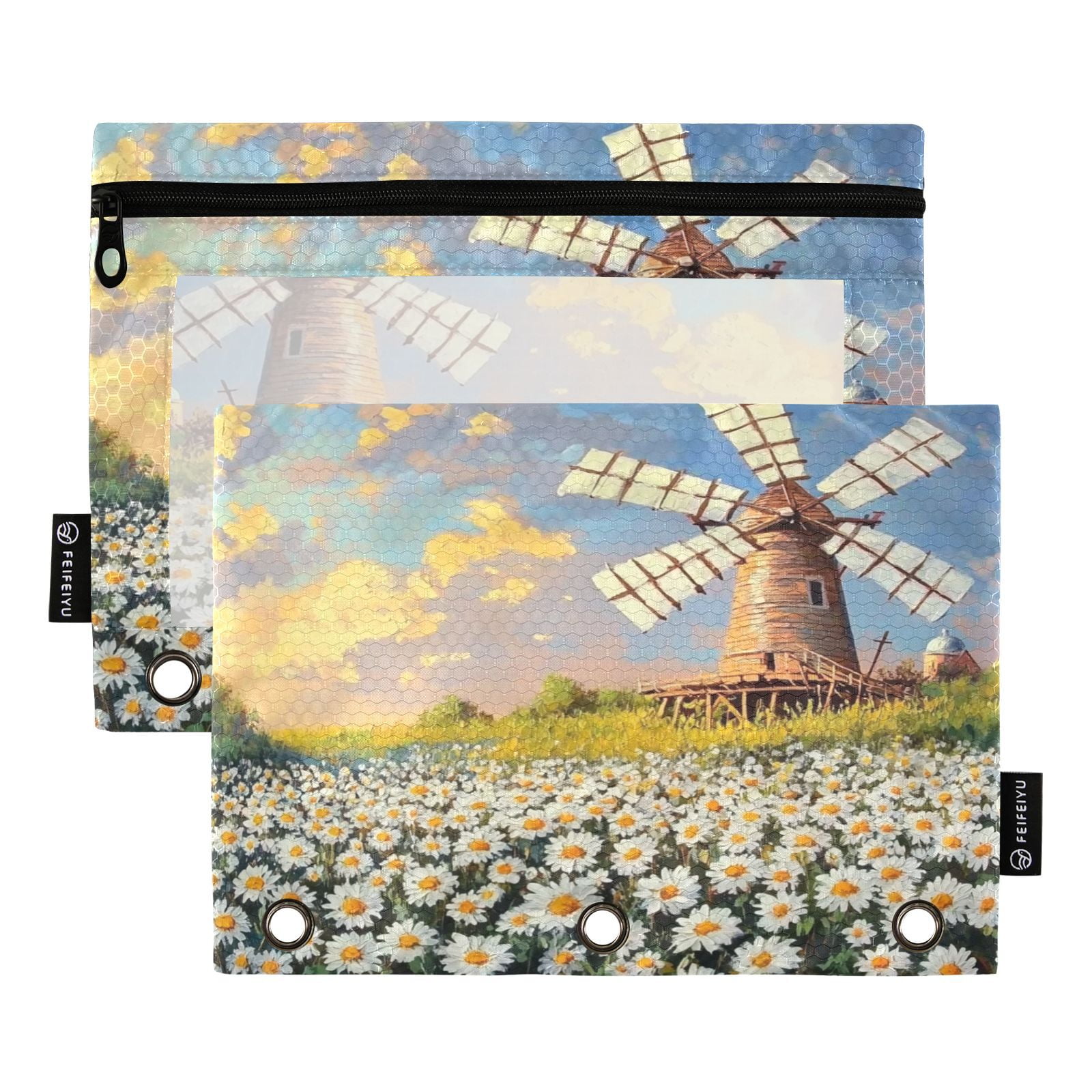 Flip File Folder Binder Pouches Set of 2 Water Resistant Durable ...