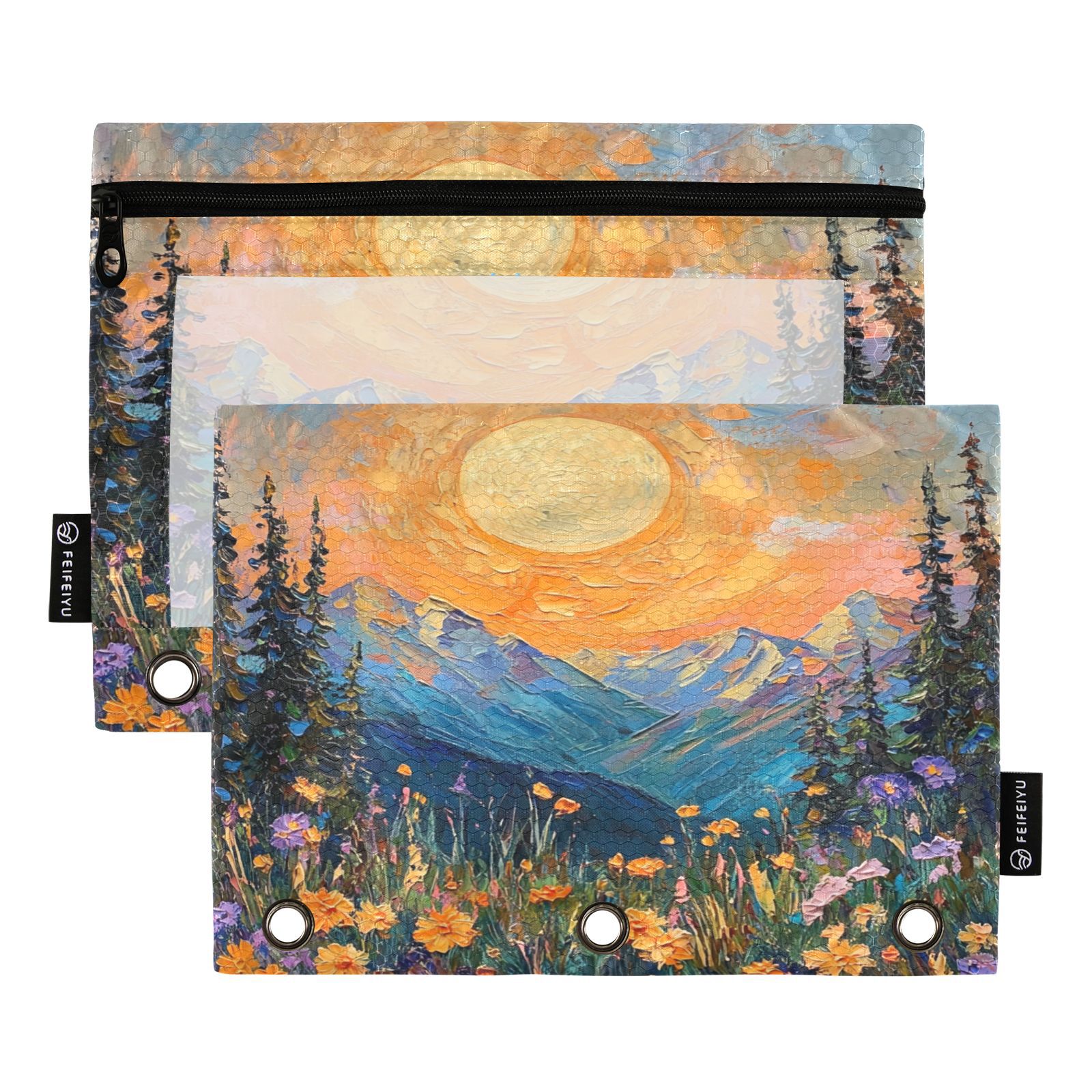 Flip File Folder Binder Pouches Set of 2 Water Resistant Durable ...