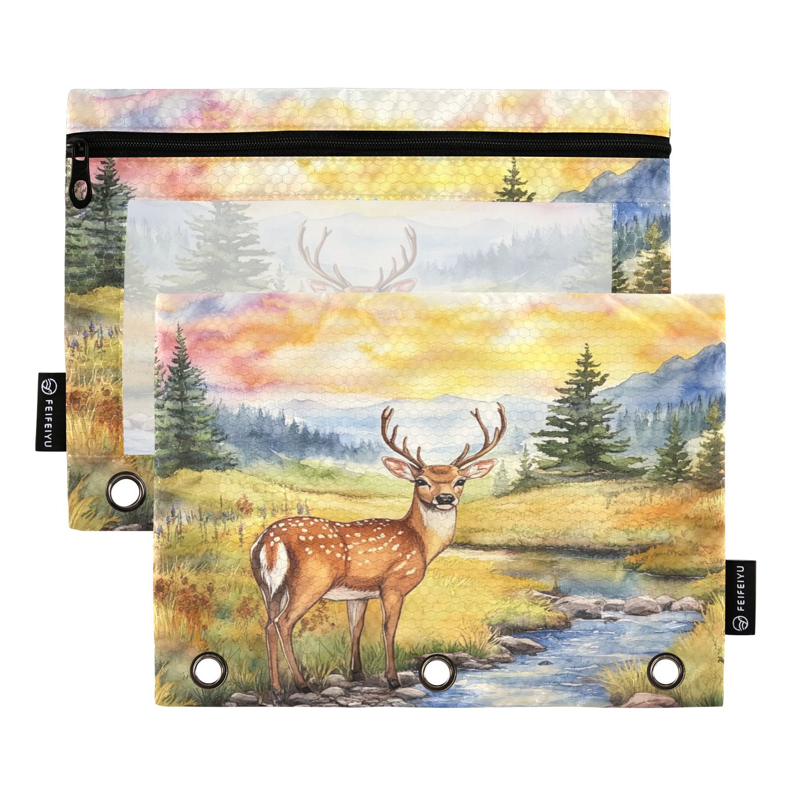 Flip File Folder Binder Pouches Set of 2 Water Resistant Durable ...