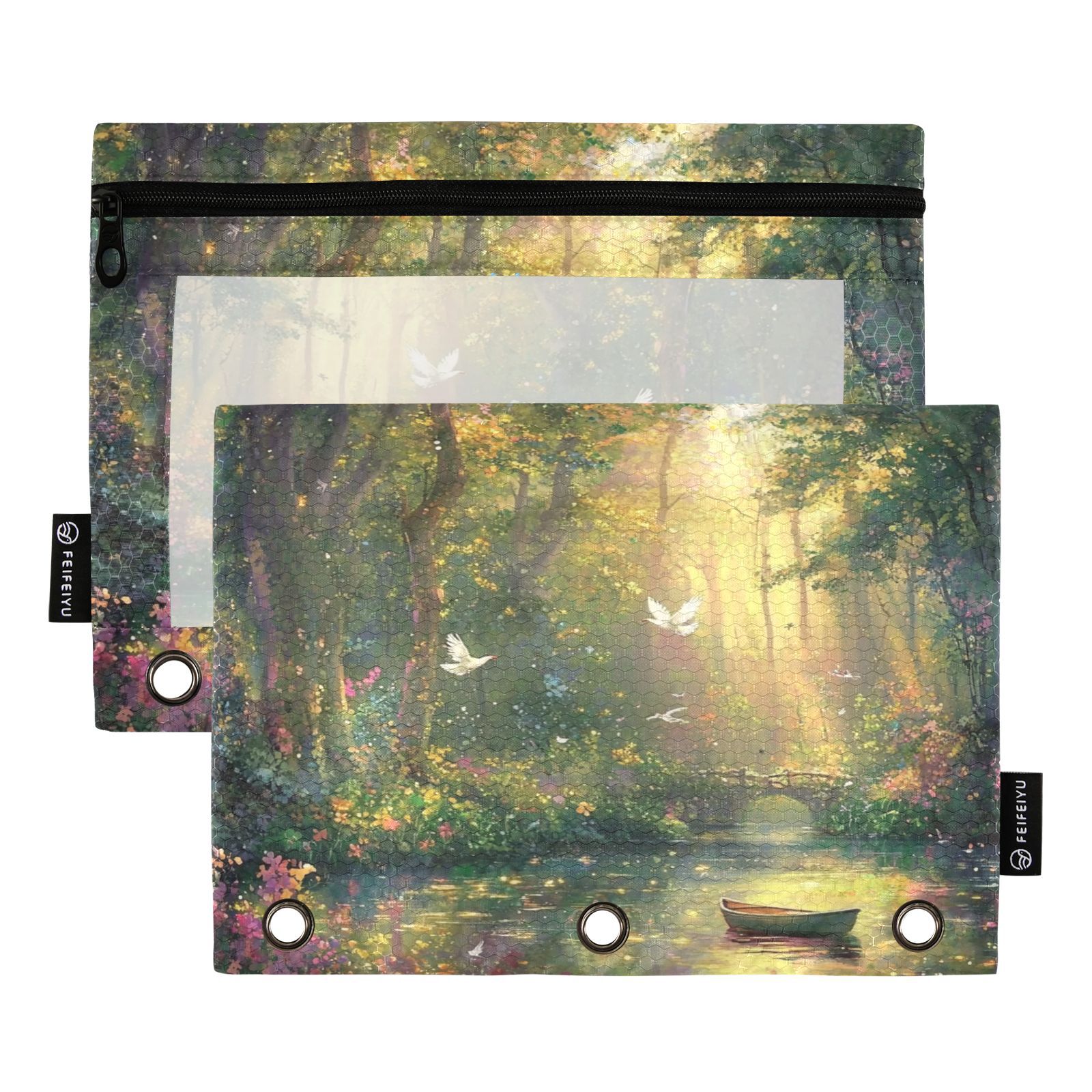 Flip File Folder Binder Pouches Set of 2 Water Resistant Durable ...