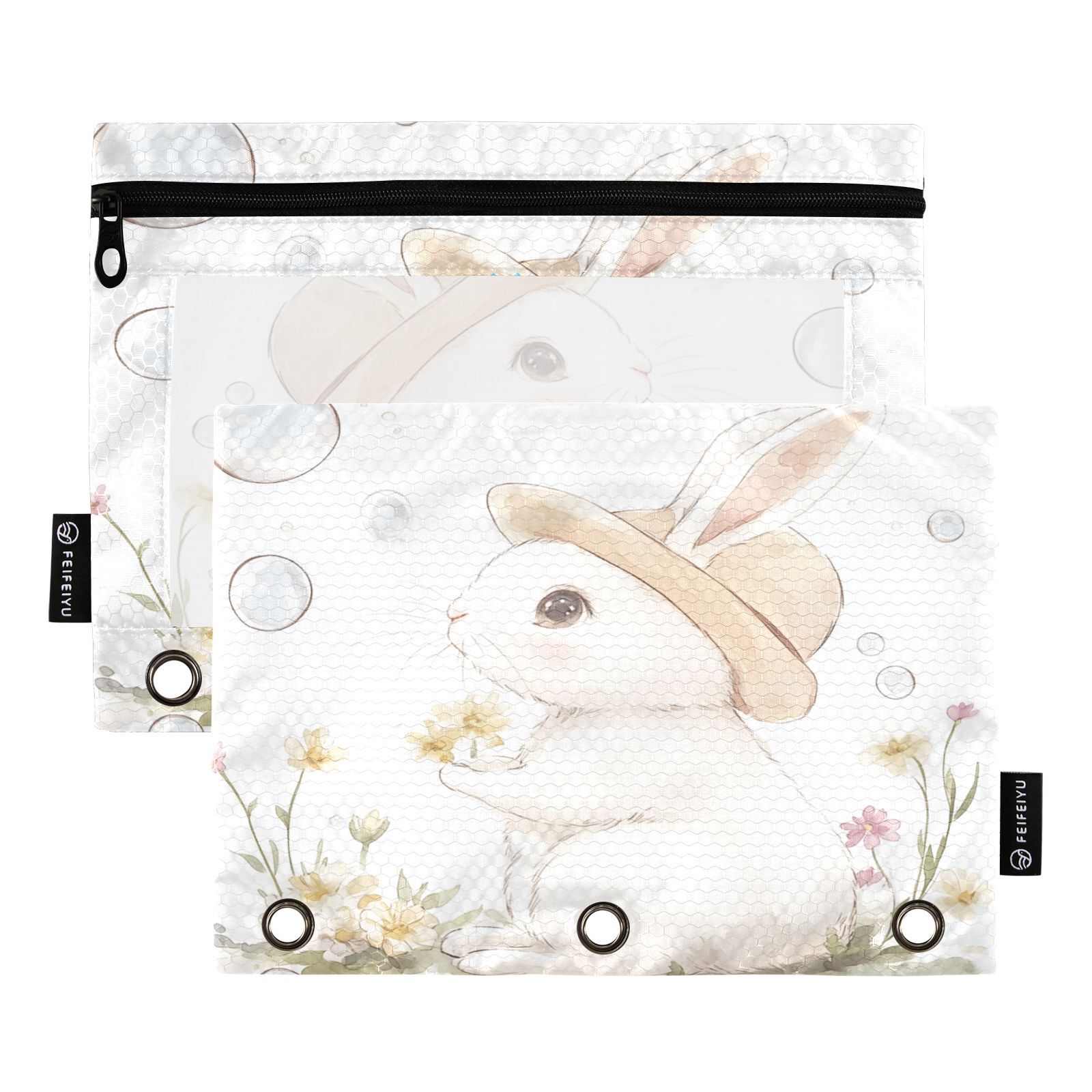 Flip File Folder Binder Pouches Set of 2 Water Resistant Durable ...