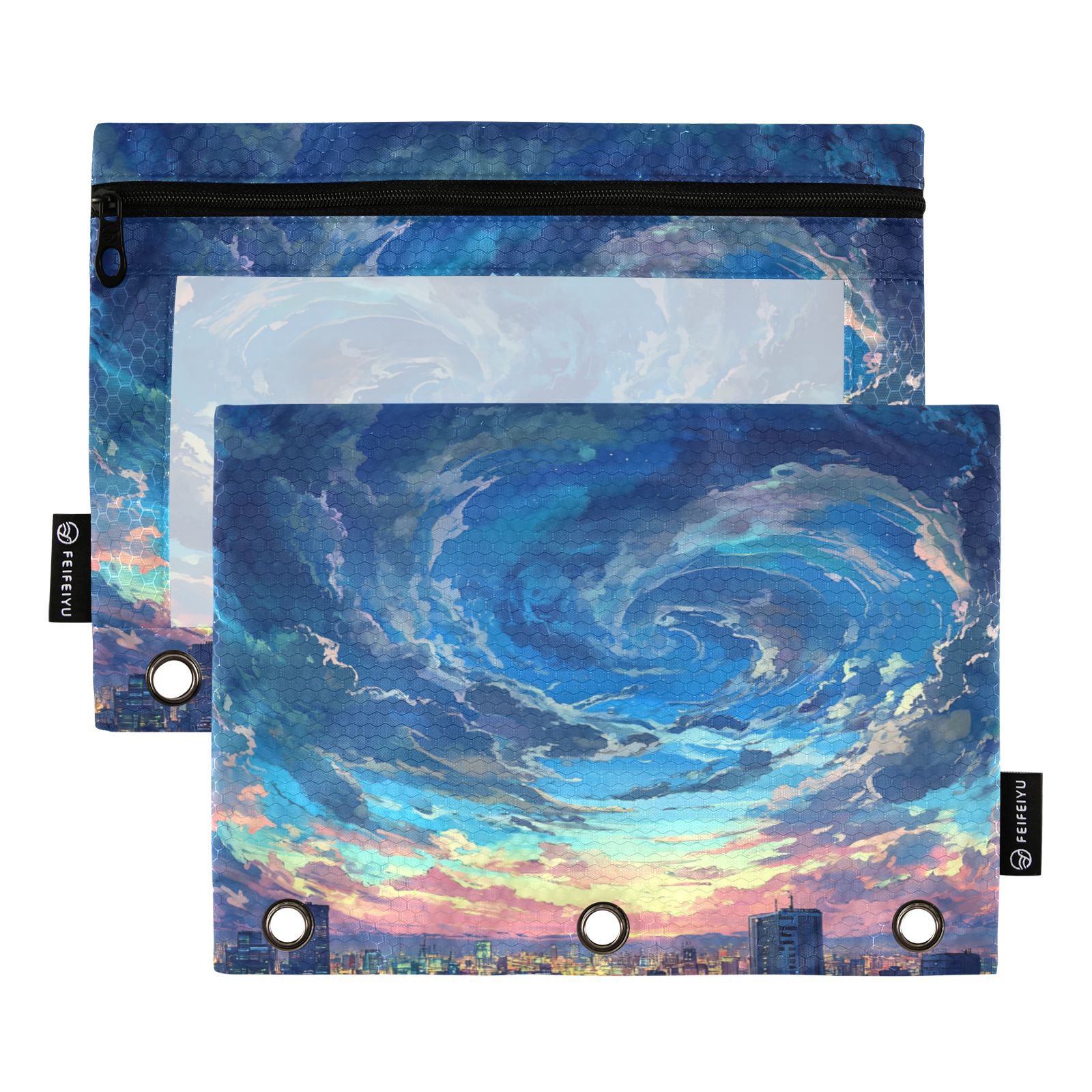 Flip File Folder Binder Pouches Set of 2 Water Resistant Durable ...