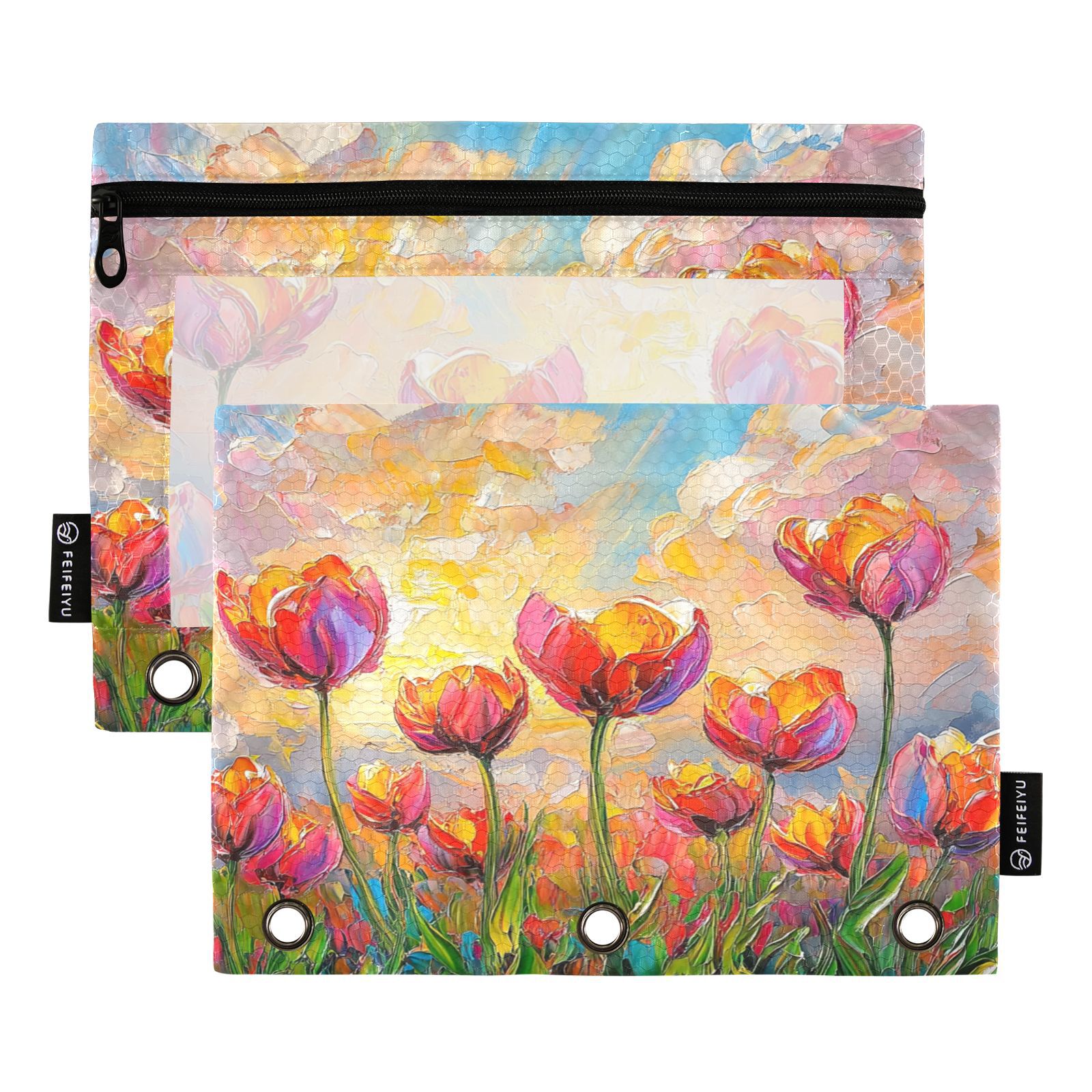Flip File Folder Binder Pouches Set of 2 Water Resistant Durable ...
