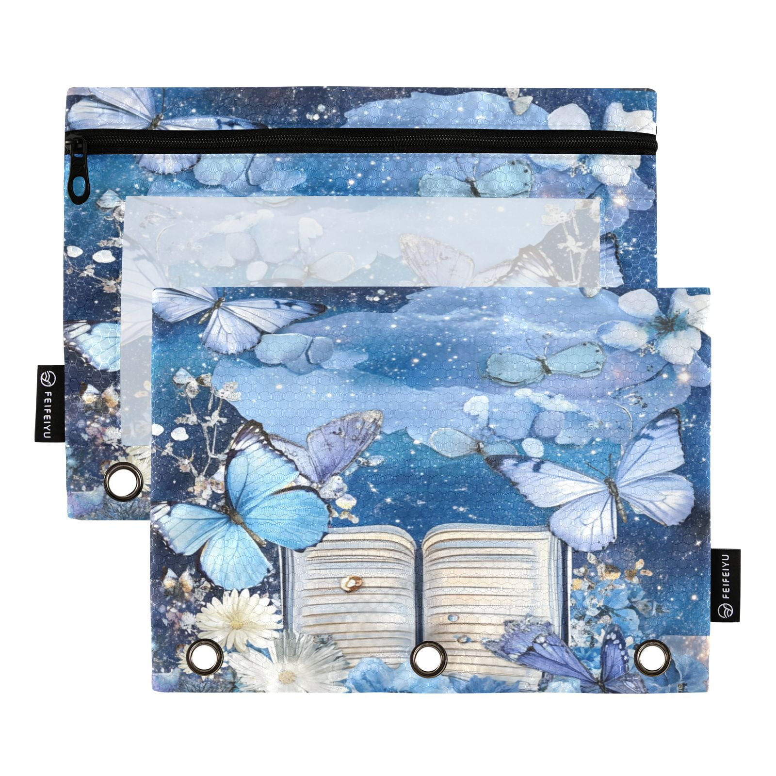 Flip File Folder Binder Pouches Set of 2 Water Resistant Durable ...