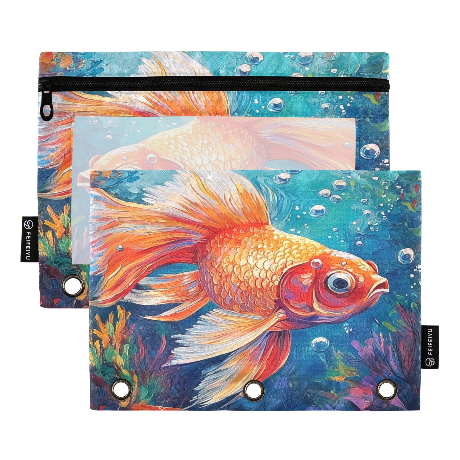 Flip File Folder Binder Pouches Set of 2 Water Resistant Durable ...