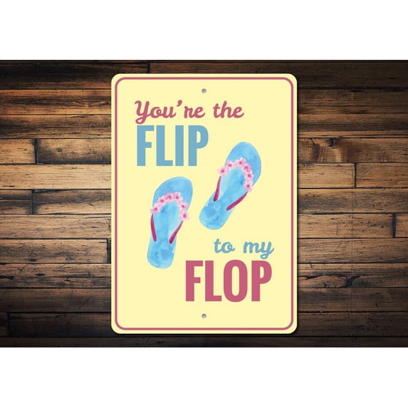 Flip Flop Decor Flip To My Flop Sign Flip Flop Sign Beach House Decor ...