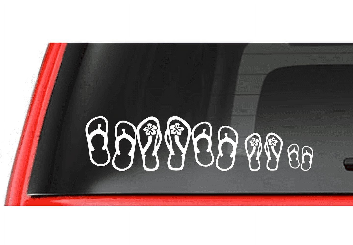 Flip Flop Family (F19) Vinyl Decal Sticker Car/Truck Laptop/Netbook ...