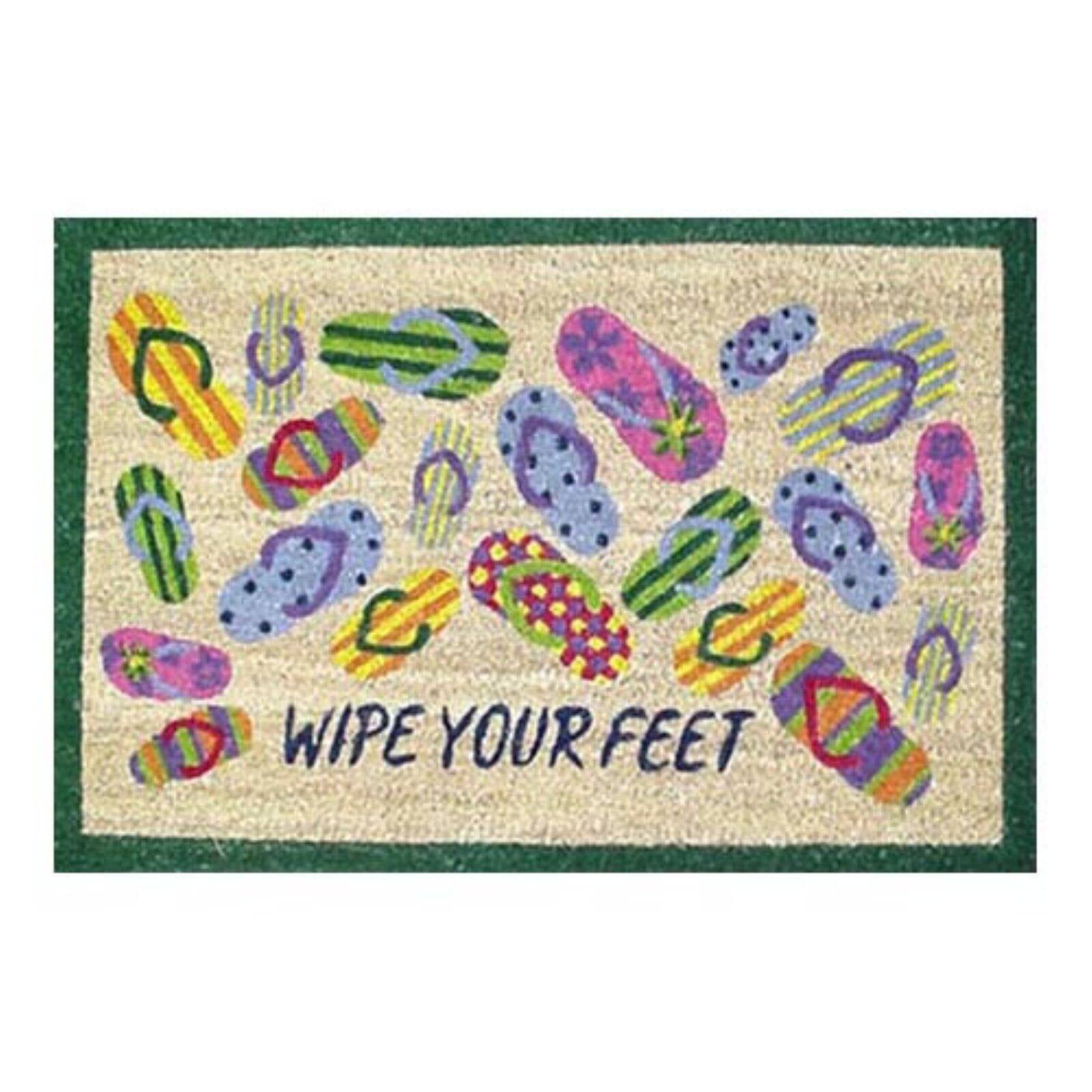 Flip Flop Frenzy Outdoor Doormat - Walmart.com
