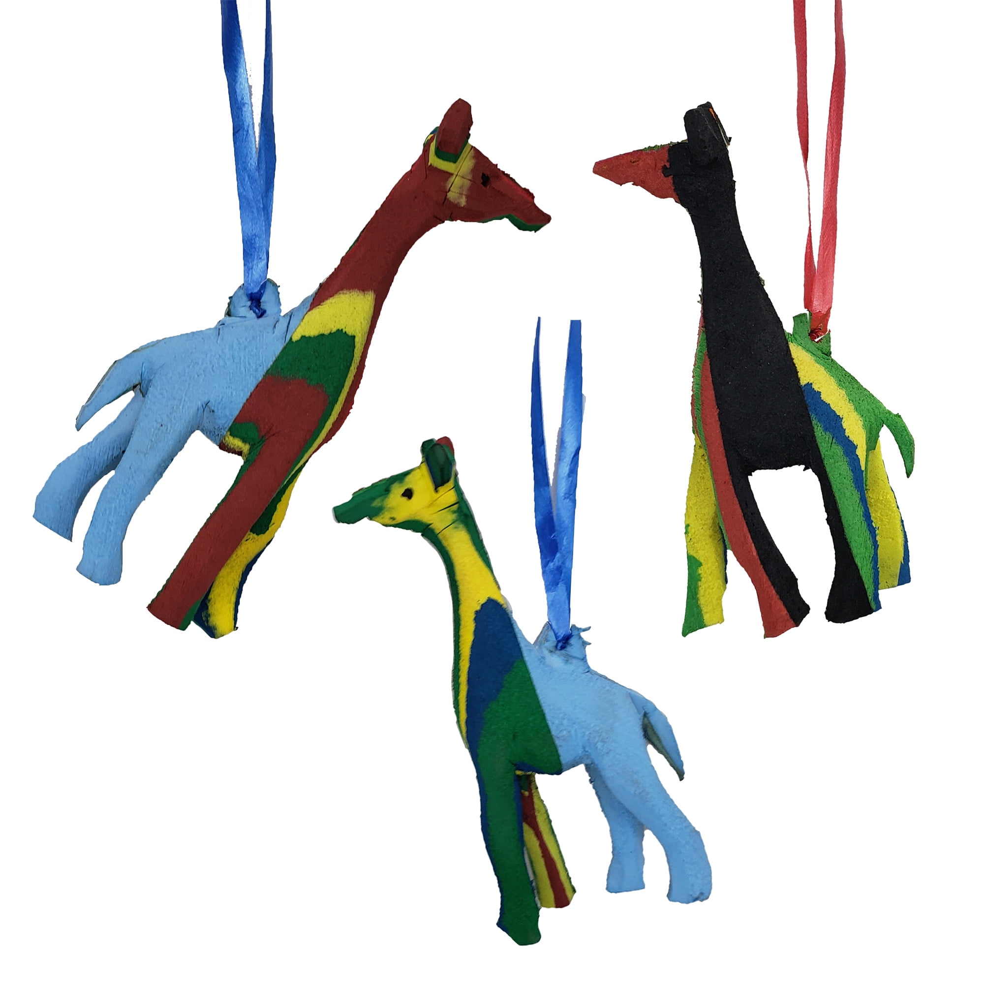 Flip Flop Hanging Giraffe Figurine Ornament Hand Made Using Recycled ...