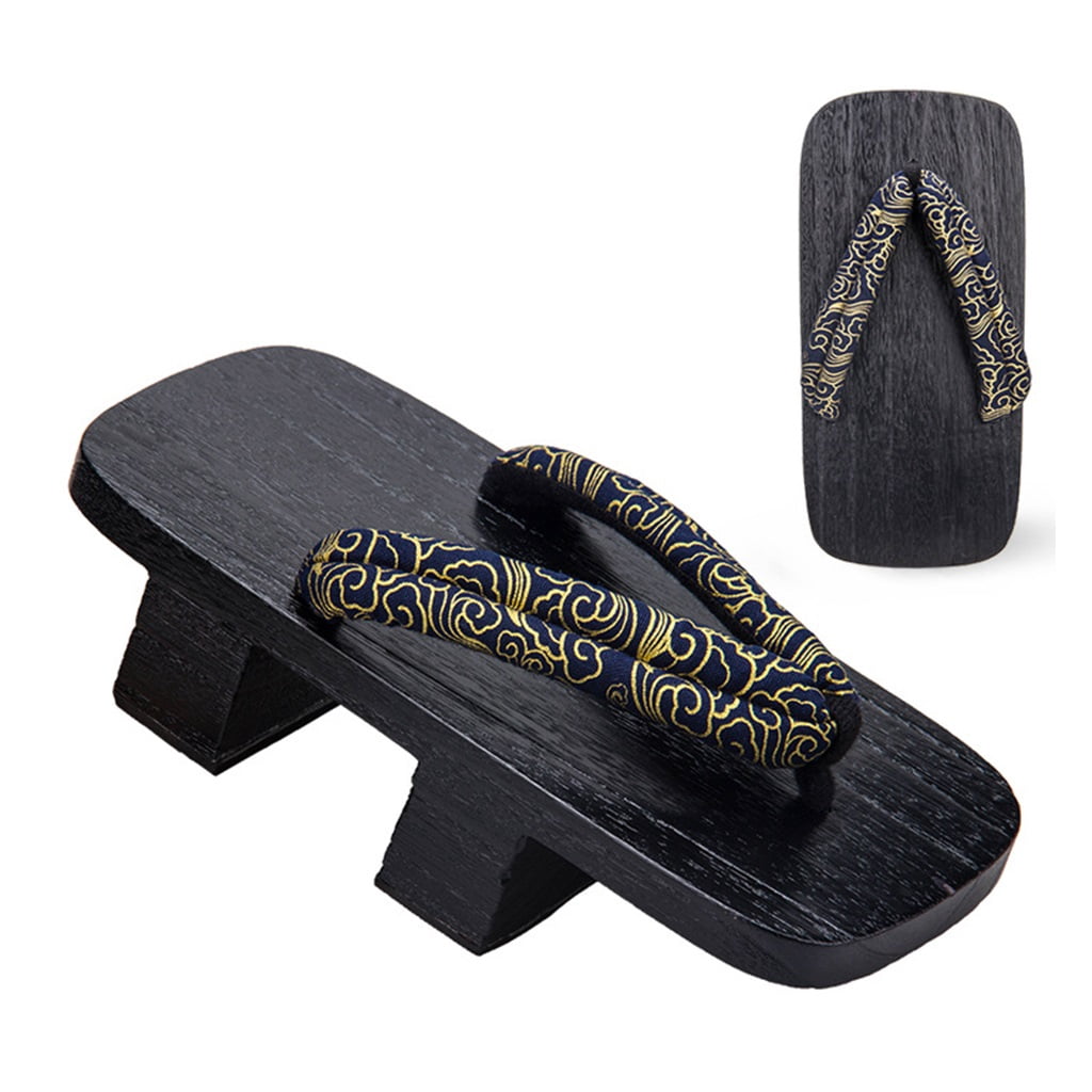 Flip Flop Japanese Wooden Clogs Slippers for Men Women, High Platform ...