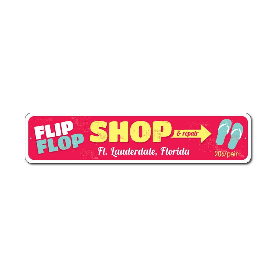Flip Flop Shop Sign, Flip Flop Sign, Custom Flip Flop Decor, Flip Flop ...