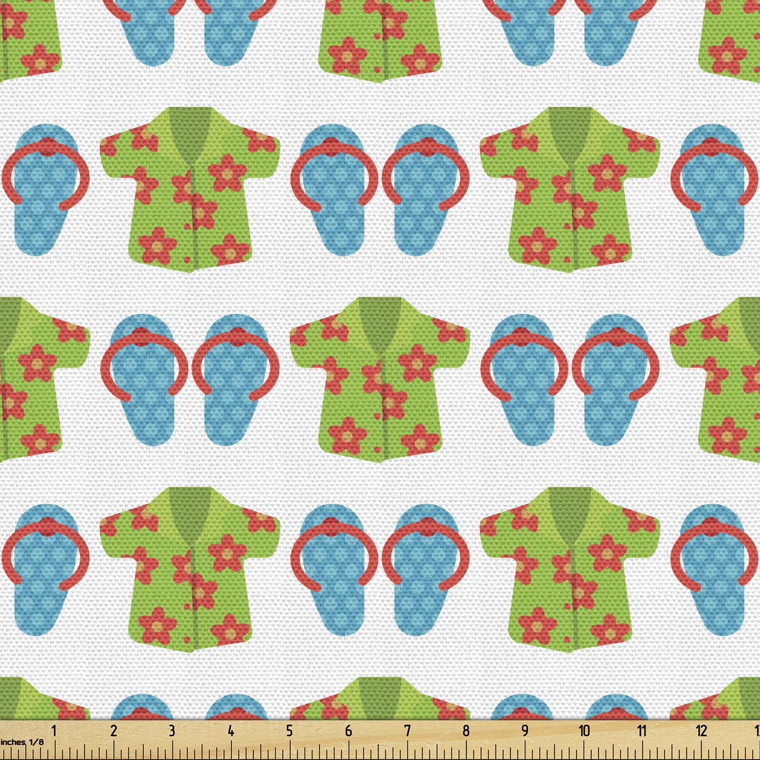 Flip Flop Upholstery Fabric by the Yard, Exotic Floral Patterned Shirts ...