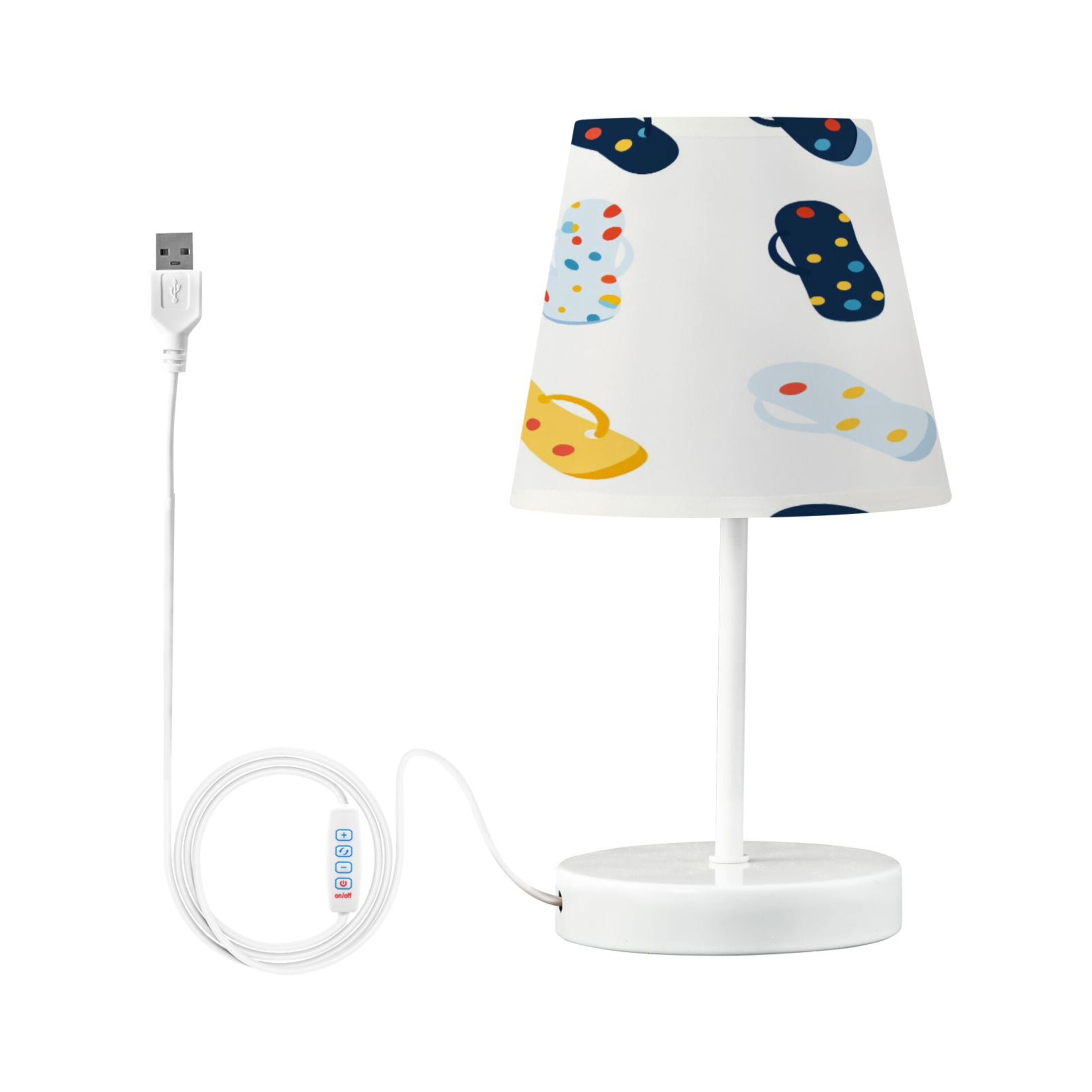 Flip Flop with Dots Desk Lamp LED Table Nightstand Lamps with 3 Color ...