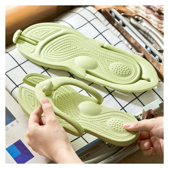 Flip Flops for Women Men,Foldable Travel Ultra-Lightweight Non-Slip ...