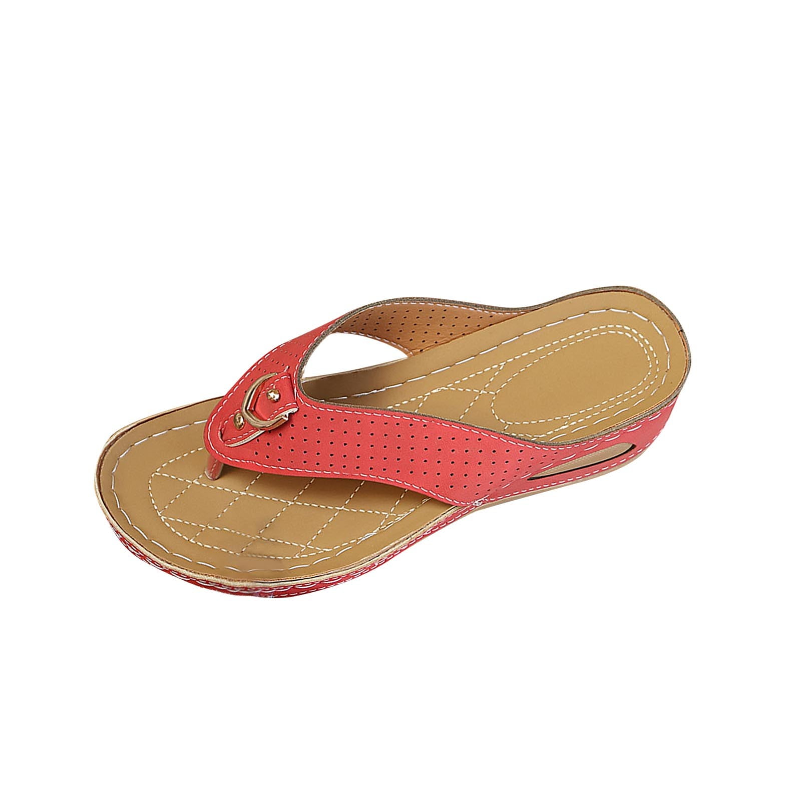 Flip Flops for Women Thick Sole Soft Arch Support Wedge Slippers 2025 ...