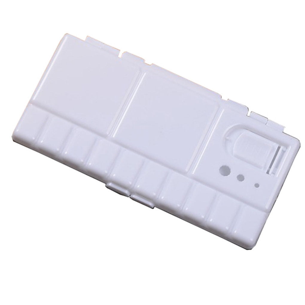 Linyer Folding Paint Palette Tray, Plastic, White, Large Grid, Easy to ...