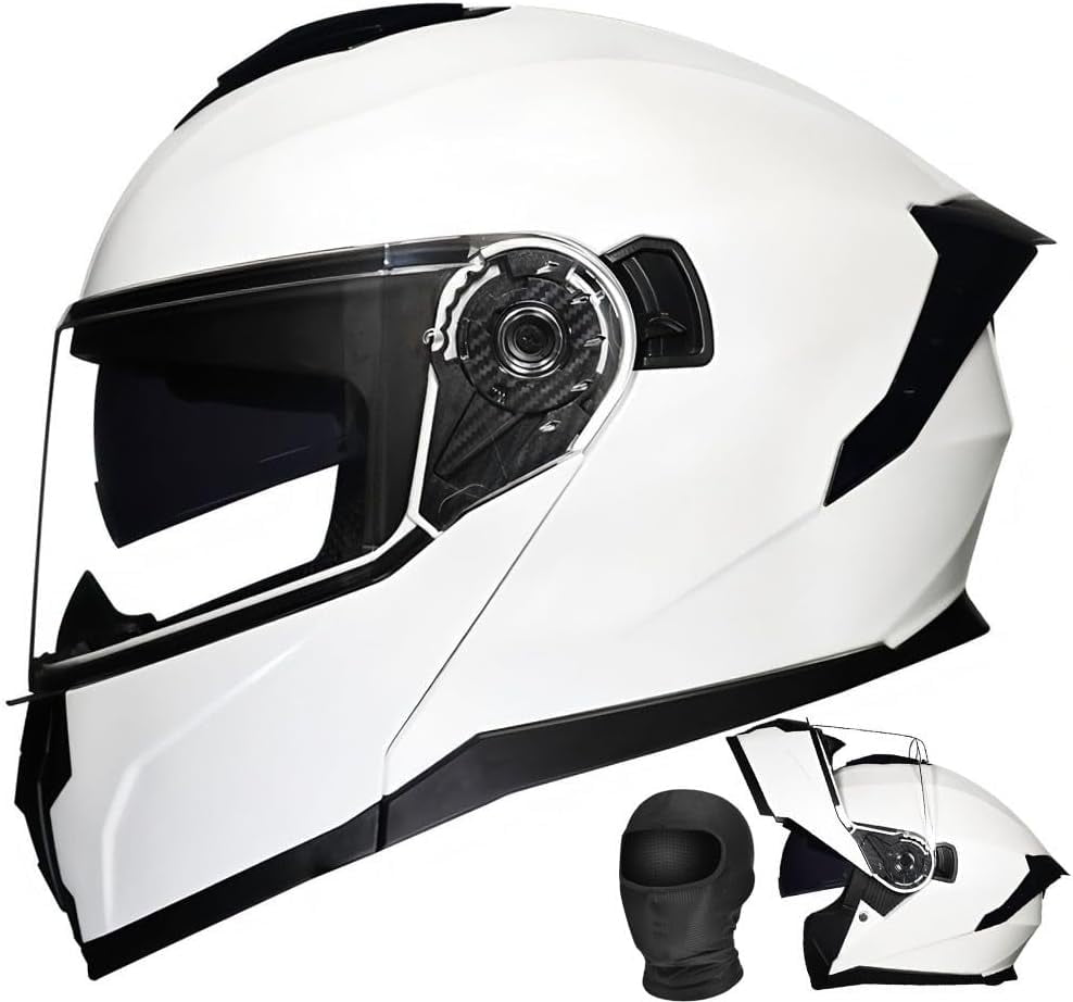 Flip Up Full Face Modular Motorcycle Helmet DOT Approved Quick-Switch ...