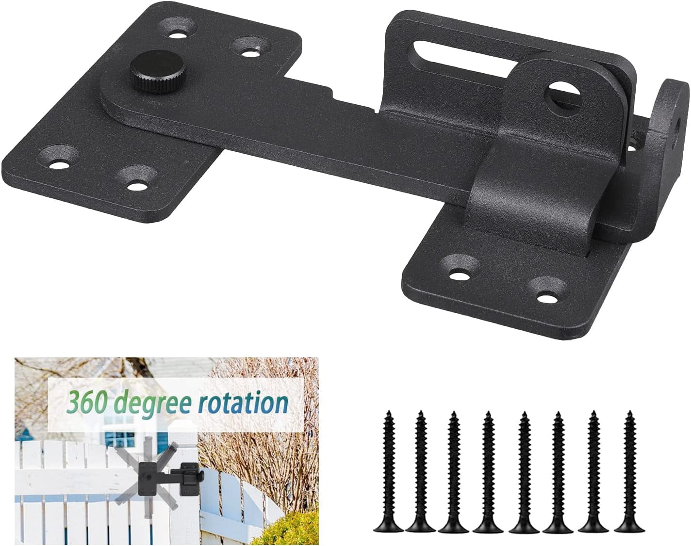 Flip Gate Latch,Heavy Duty Latch Lock for Wooden Fence,Safety Door Bolt ...