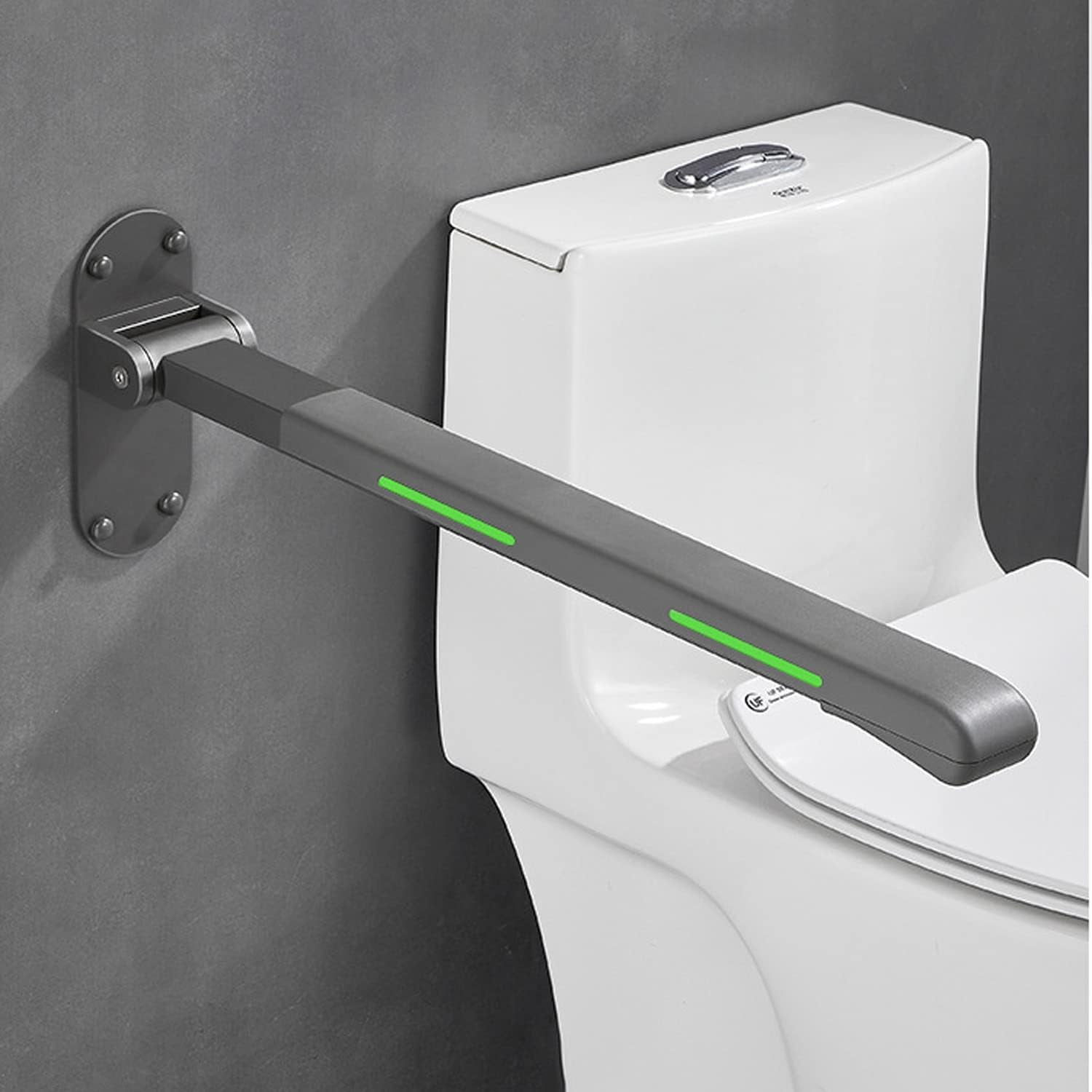 Flip Up Grab Bar,Bathroom Folding Grab Bar,Grab Bars for Toilet Wall ...