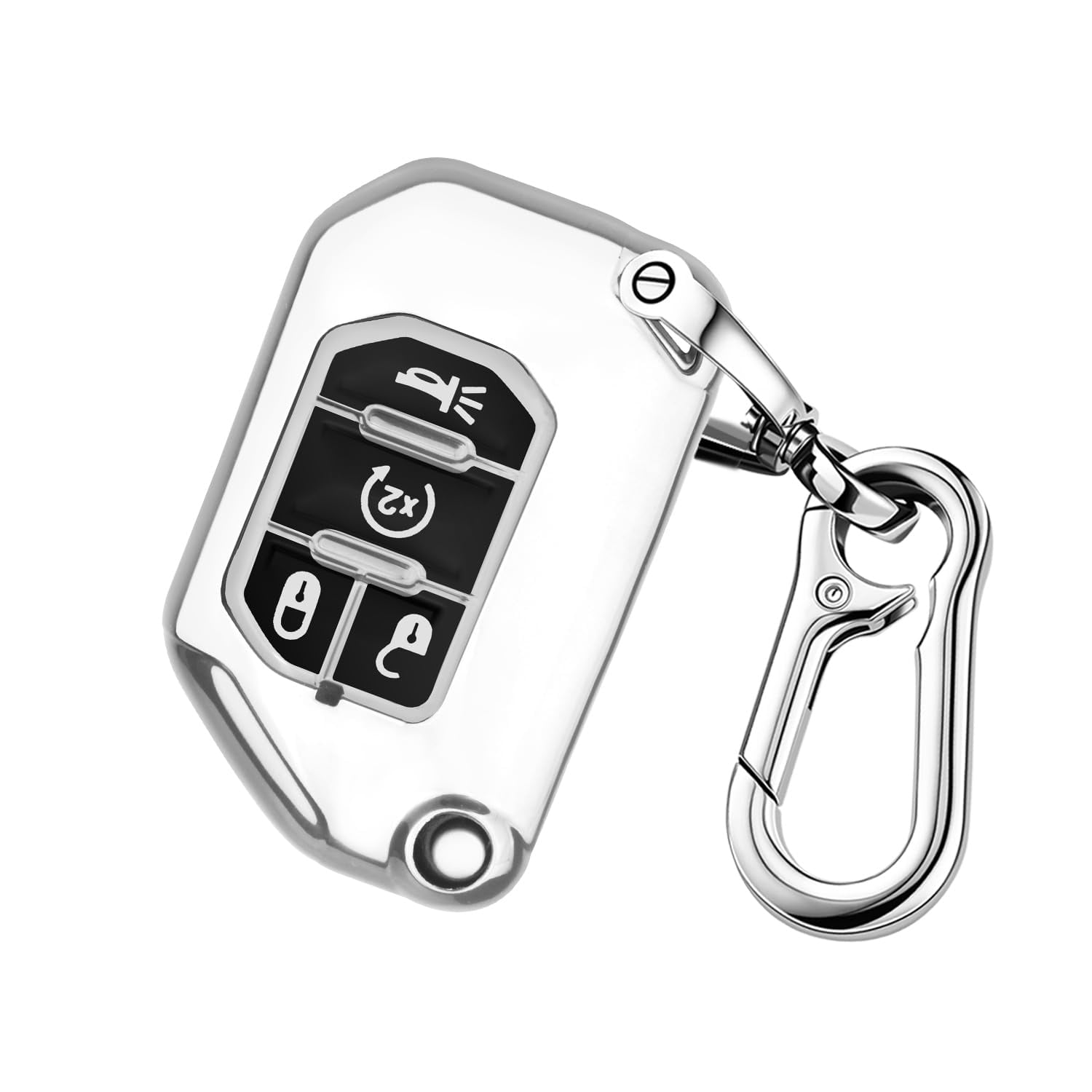 Flip Key Case Protector Accessories Compatible with 2018 - 2024 Jeep ...