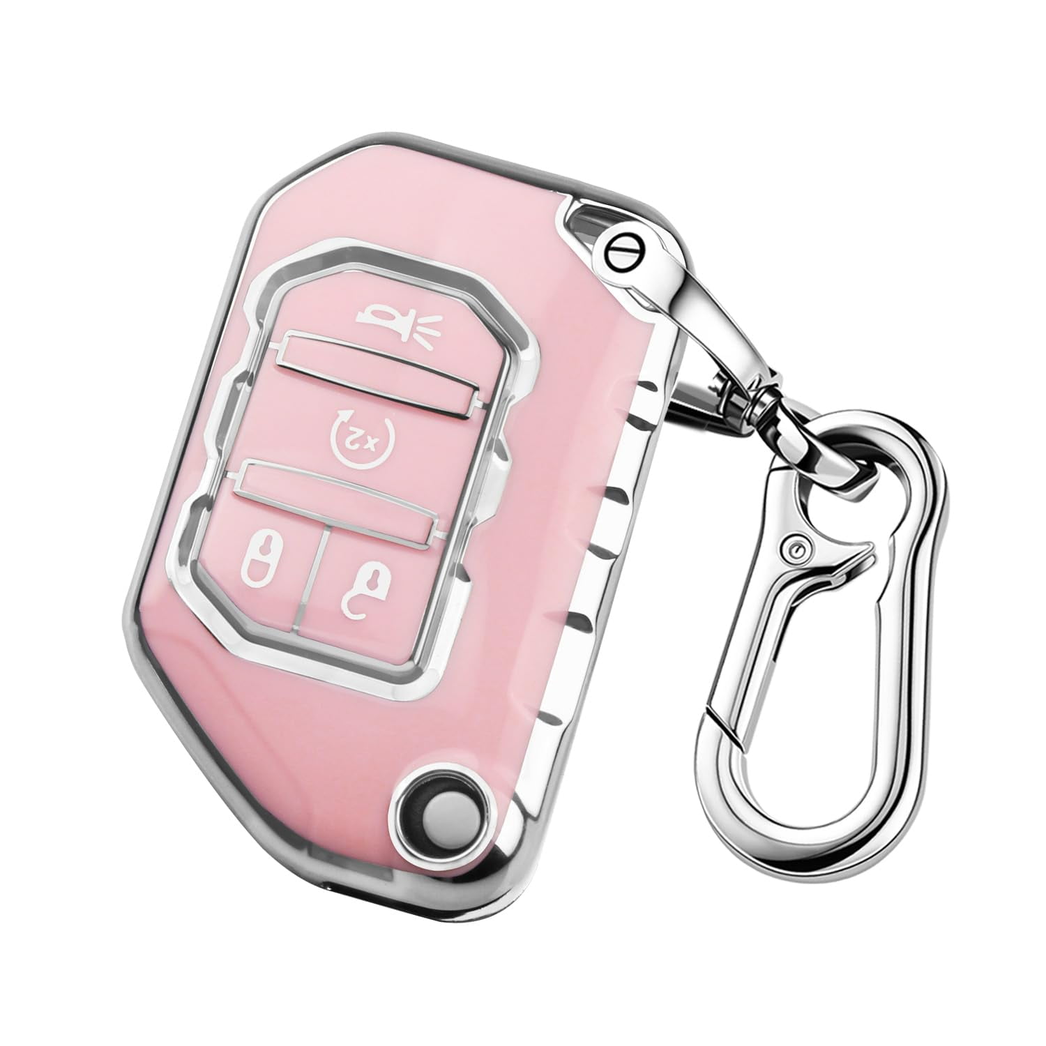 Flip Key Case Protector Accessories Compatible with 2018 - 2024 Jeep ...
