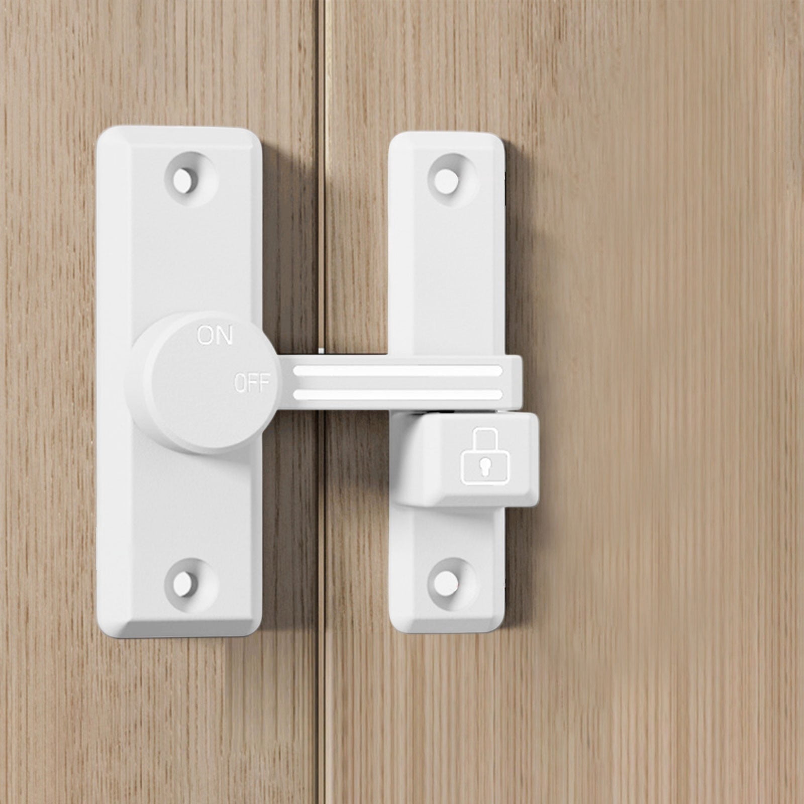Flip Latch Lock, No-Drill Door Lock Sliding Gate Lock, Heavy-Duty ...