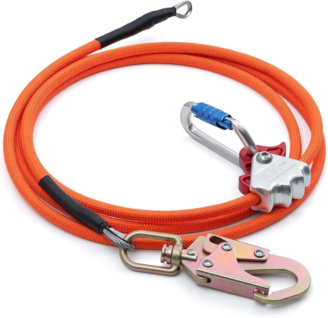 Flip Line Tree Climbing Rope 1/2" X 12ft Steel Core Flipline with ...