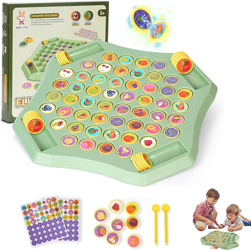 Flip Match Board Game, 54pcs Flip Chess Memory Game, Memory ...