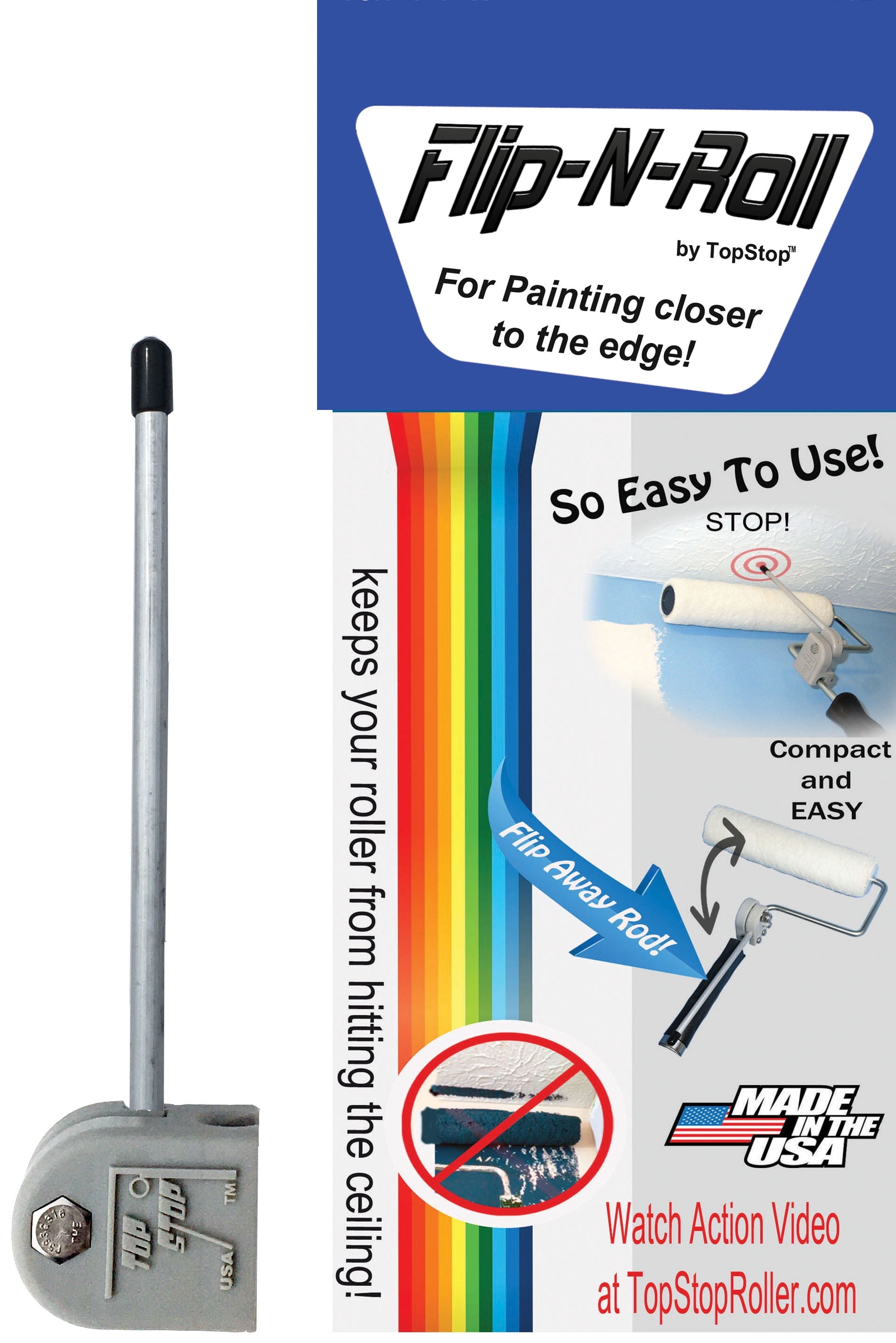 Flip-N-Roll paint roller Enhancer - Walmart.com