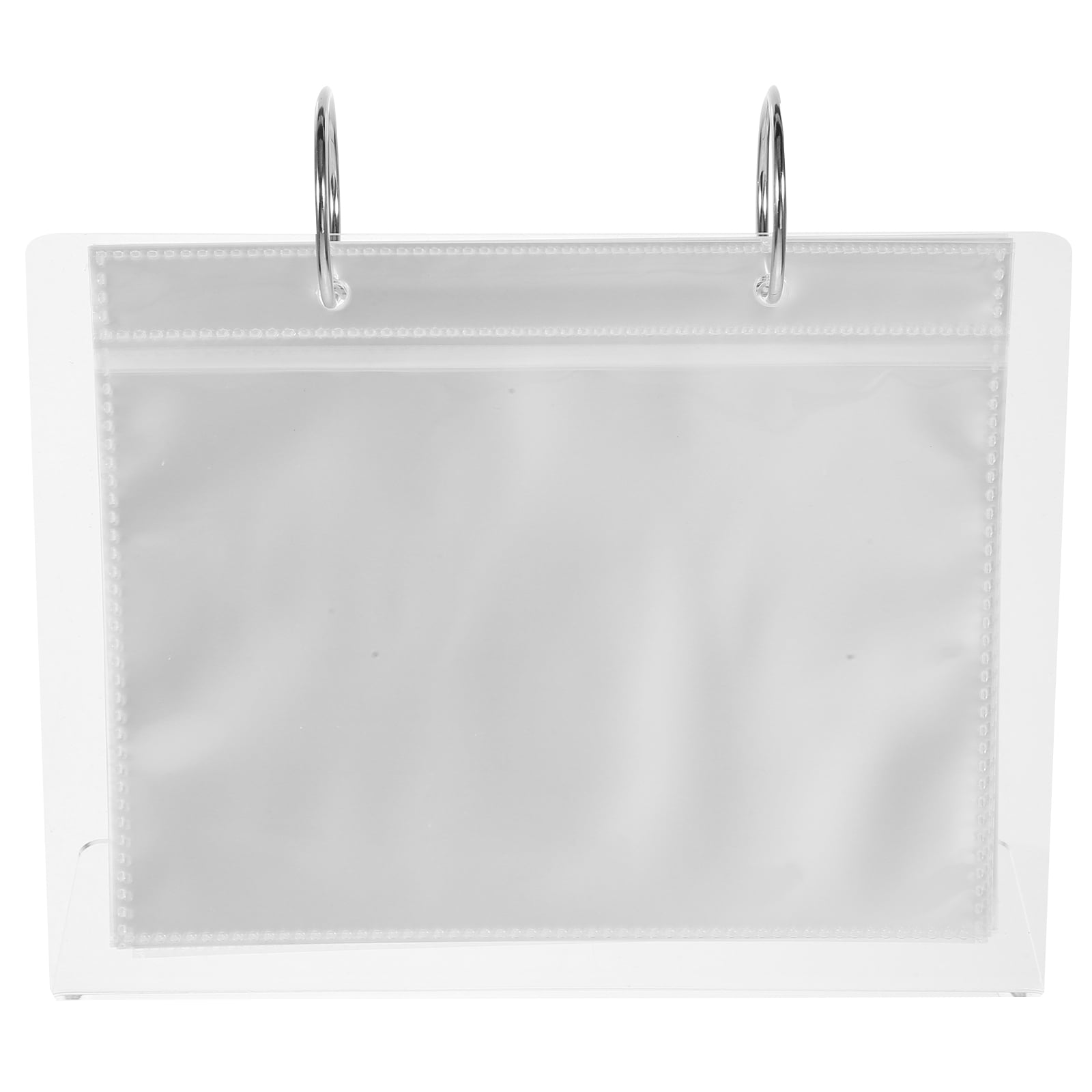 Photo Album Clear Self Standing Frame Pamphlet Holder Storage Booklet ...