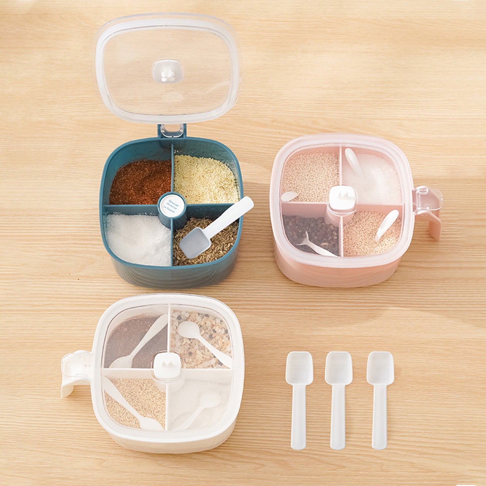 Flip Plastic Seasoning Box Set, Household Combination Set, Kitchen ...