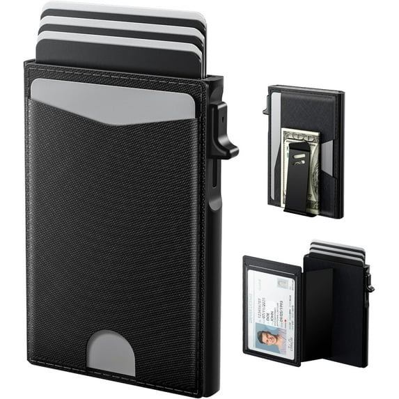 Flip Pop Up Wallet for Men Card Holder: & lD Display Mode, RFID ...