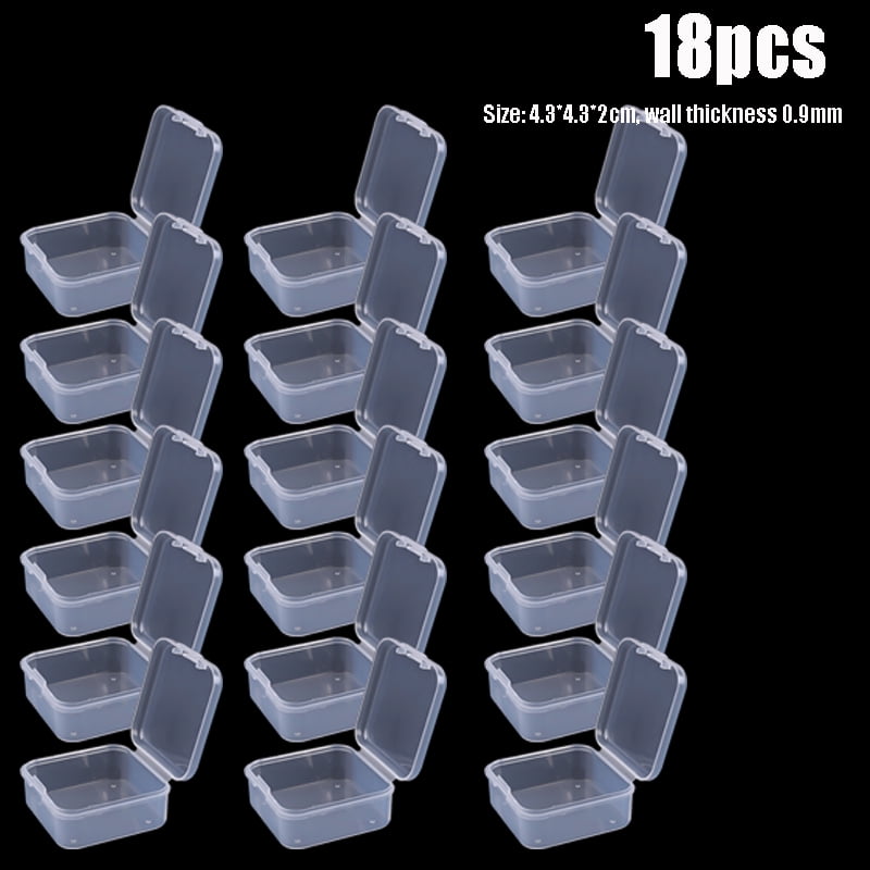 Flip Seal Plastic Dustproof Storage Case Square Clamshell Transparent ...